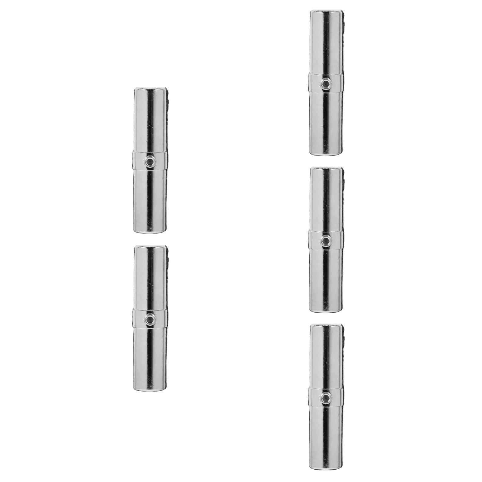 Worgeous 5pcs Round Pipe Fitting Clothes Rod Joint Tube Joint Fitting ...