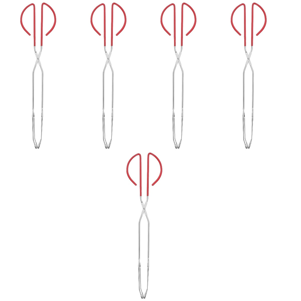 Worgeous 5pcs Serving Scissor Tong, Stainless Steel Wire Tongs with ...