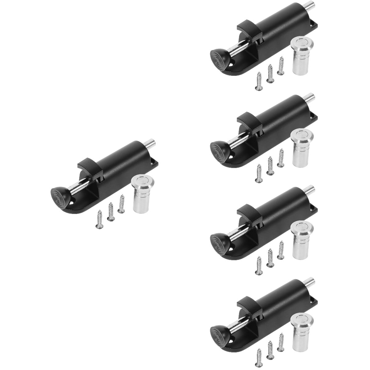 Worgeous 5pcs Spring Pin Latch Spring-loaded Fence Bolt Door Slide ...
