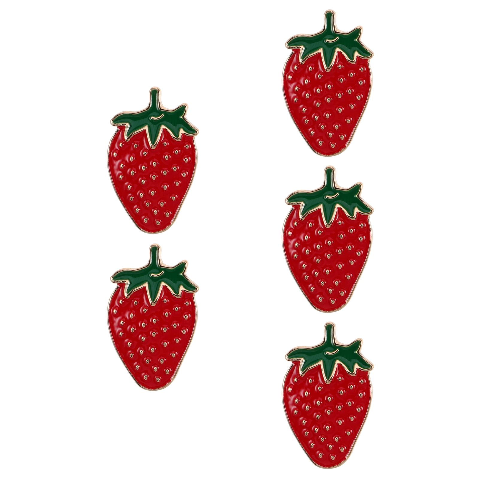 Worgeous 5pcs Strawberry Pin Strawberry Food School Teacher Lapel Pin ...
