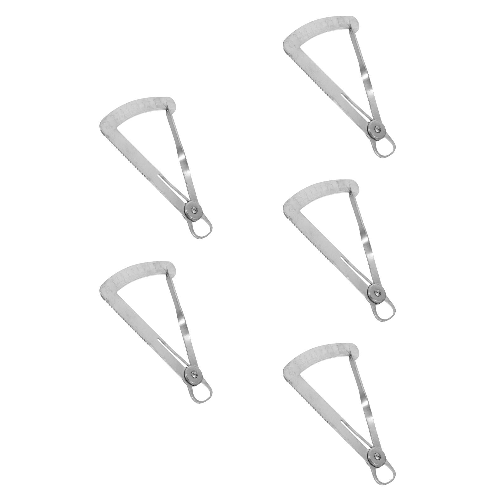 Worgeous 5pcs Thickness Caliper Gauge Stainless Steel Caliper Internal ...