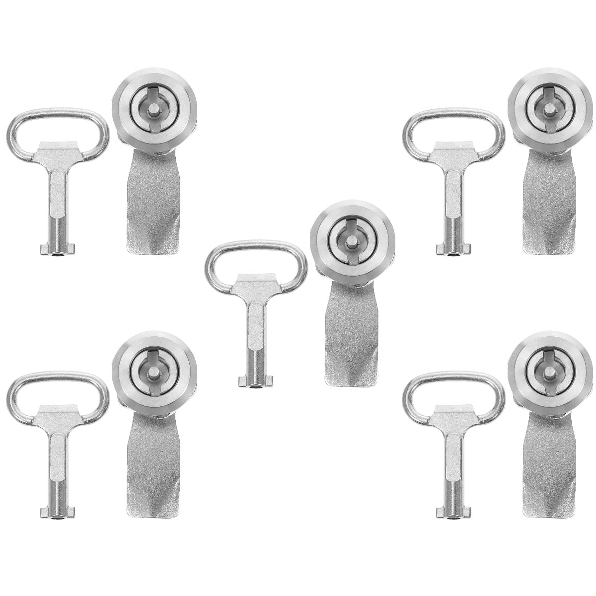 Worgeous 5pcs Tubular Lock File Cabinet Lock Replacement Drawer Lock ...