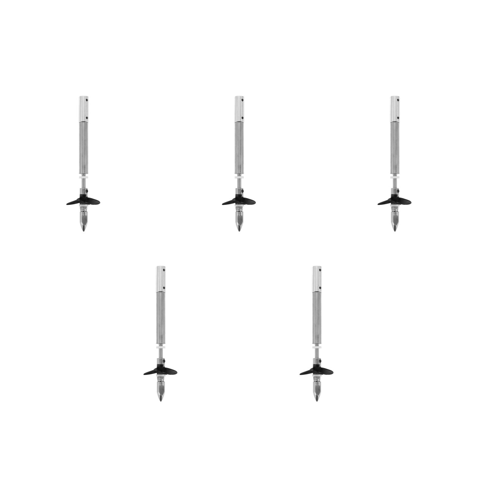 Worgeous 5pcs Universal Propeller For Rc Boat Drive Shaft Stainless ...