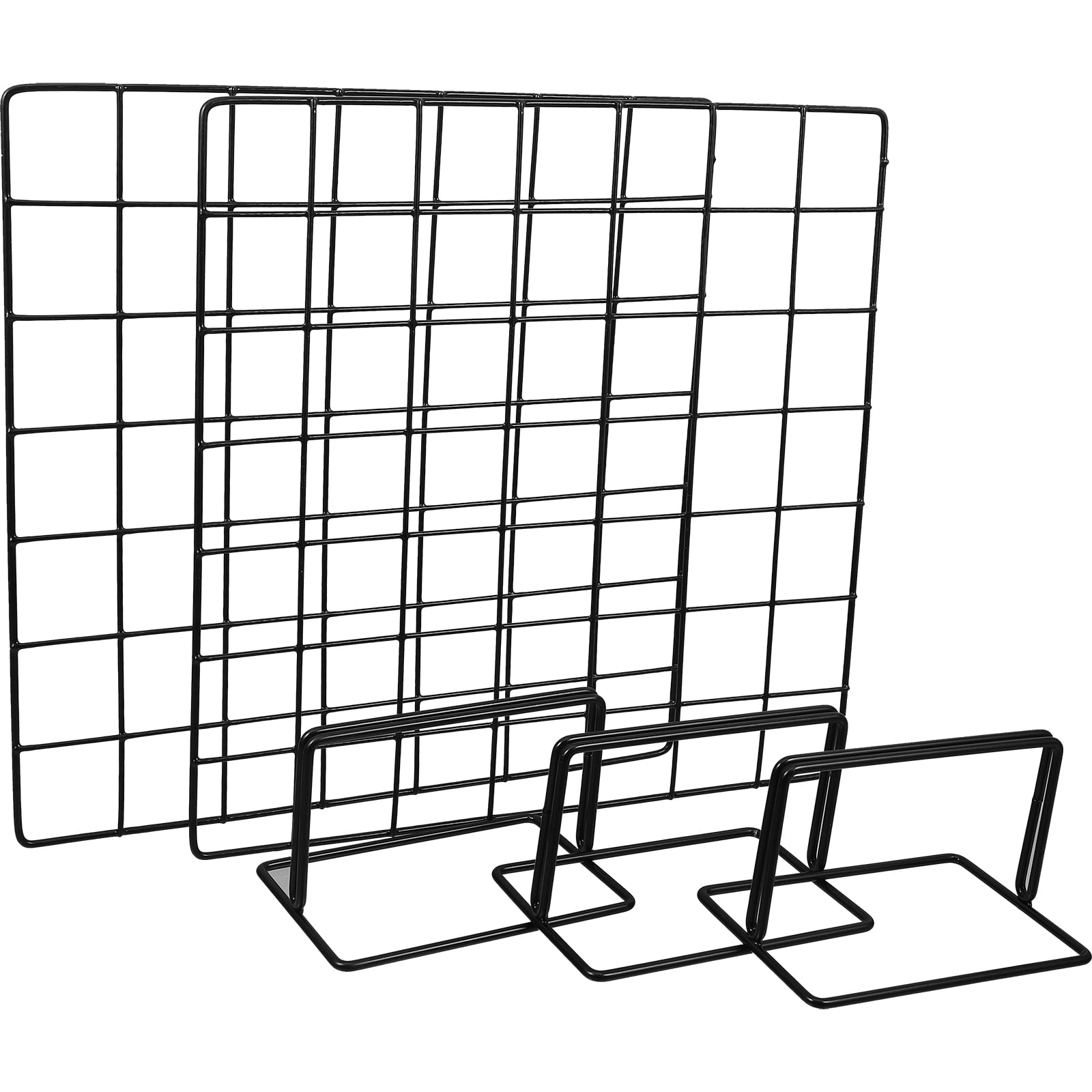 Worgeous 5pcs Wire Grid Organizer Grid Wall Panel Display Stand Heavy ...