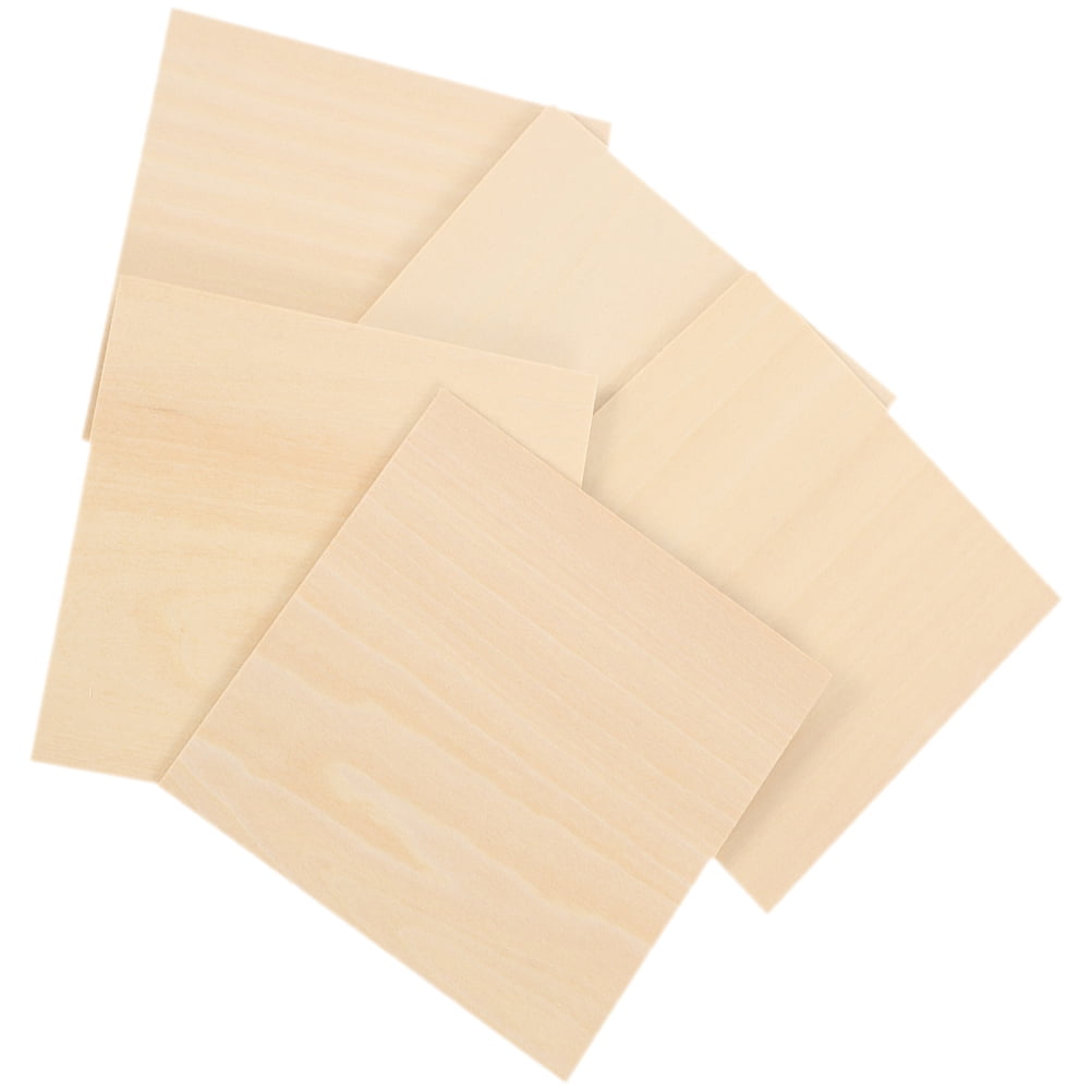 Worgeous 5pcs Wood Planks for Crafting Engraving Wood Planks DIY Planks ...