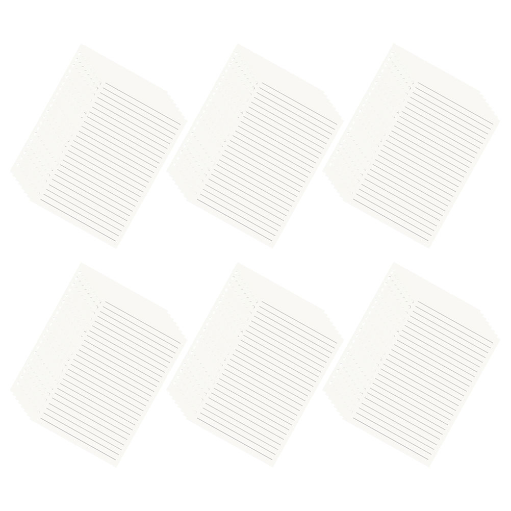Worgeous 6 Books of Notebook Refill Paper Refill Paper Binder Inserts ...