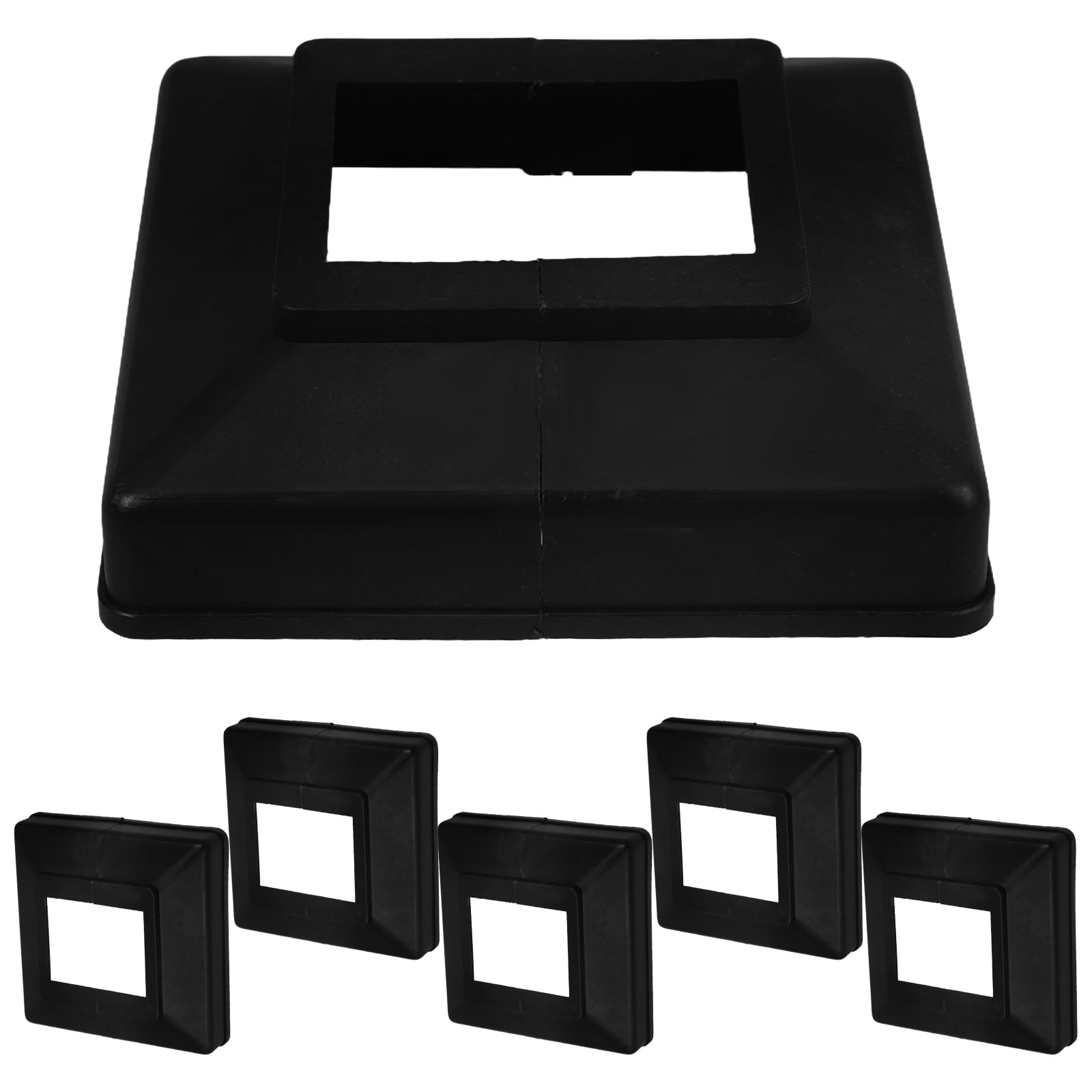 Worgeous 6 PCS Bottom Cover Railing Handrail Base Guardrail - Walmart.com