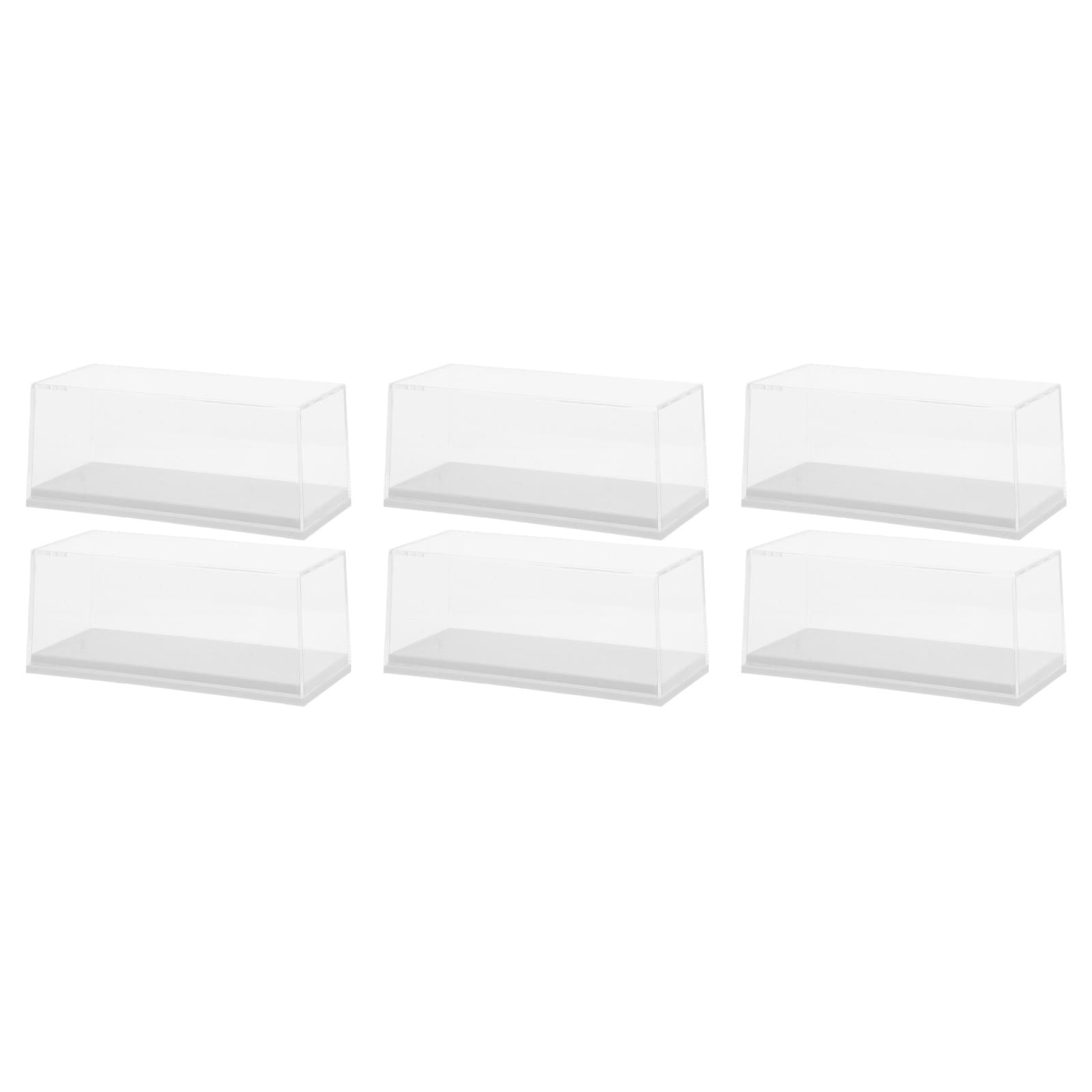 Worgeous 6 PCS Clear Acrylic Model Car Display Case 1 64 Acrylic ...