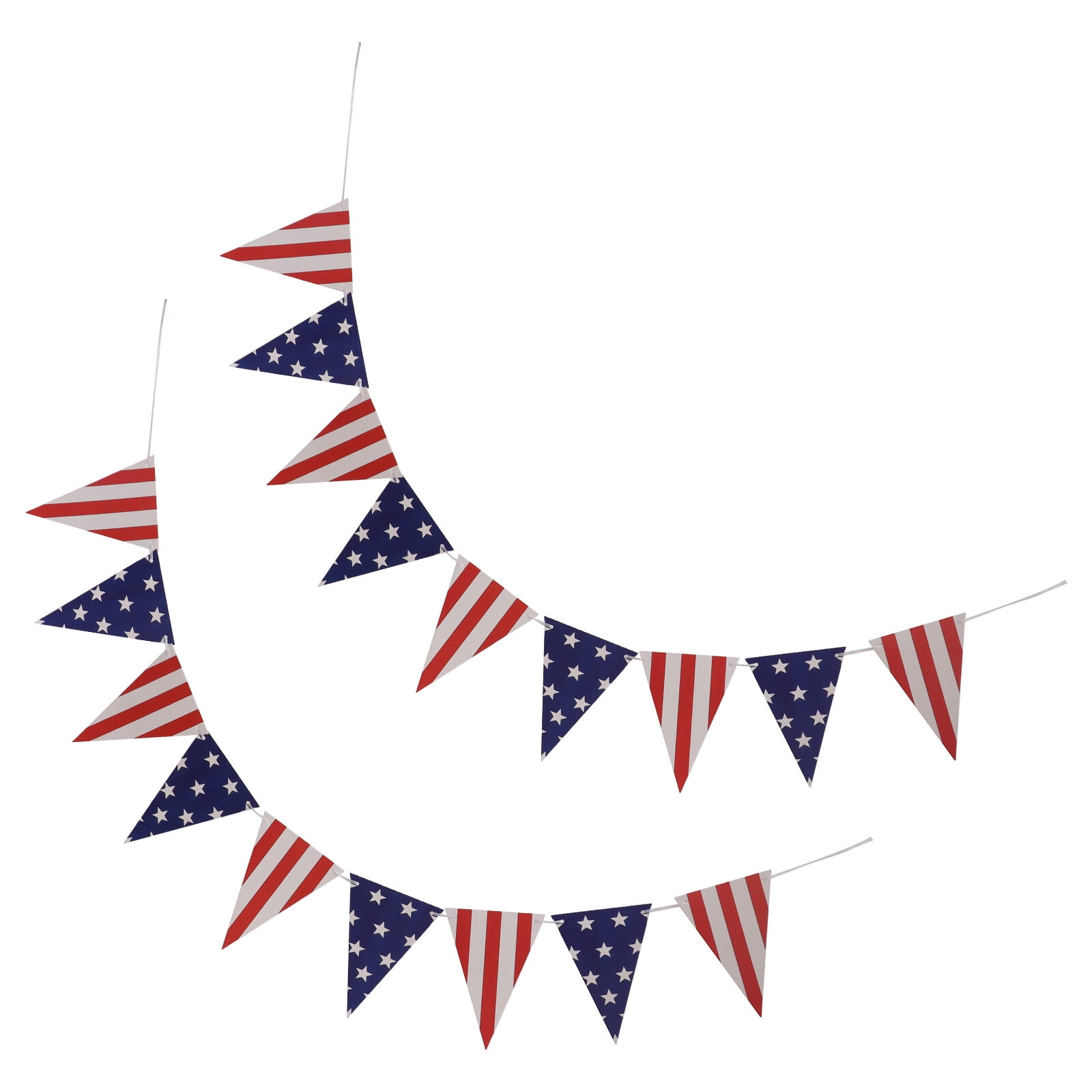 Worgeous 6 Pcs American National Day Banner Delicate Hanging Flag Party ...
