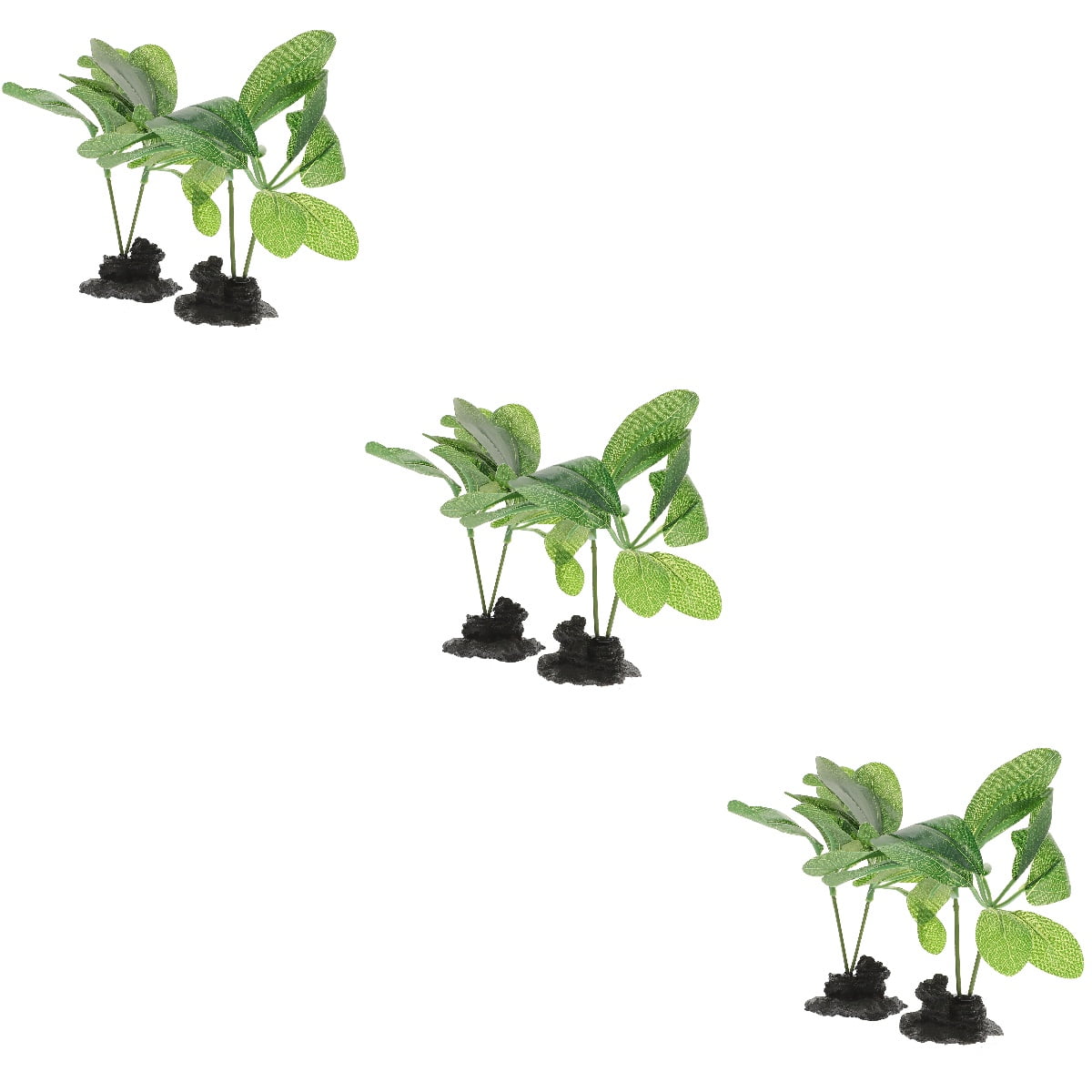 Worgeous 6 Pcs Delicate Aquarium Decor Desktop Fish Tank Plant Fake ...