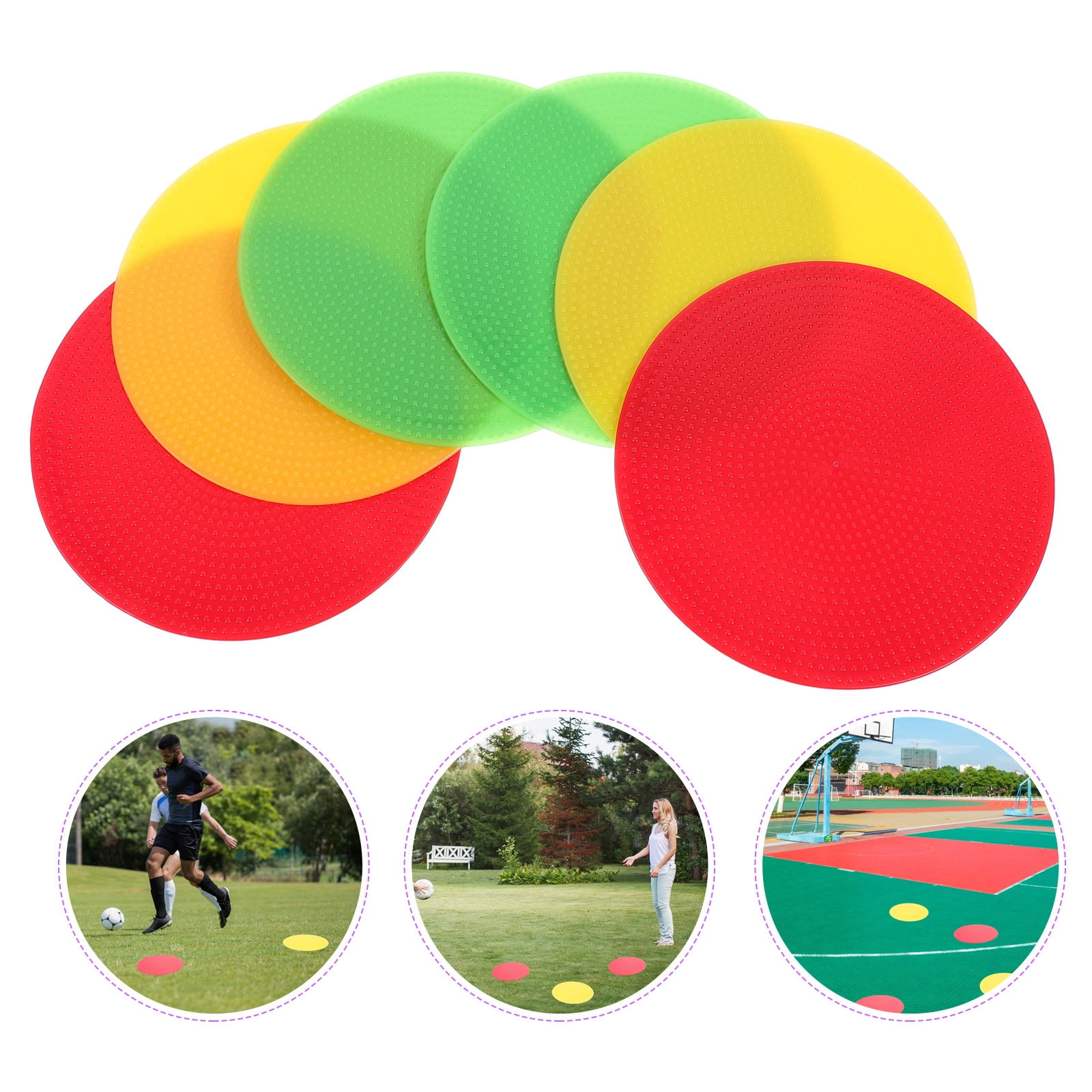 Worgeous 6 Pcs Field Marking Line Markers Cones Sports Football for ...