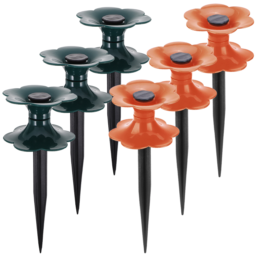 Worgeous 6 Pcs Gardening Water Guide Stakes Hose Organizer Outdoor Drip ...