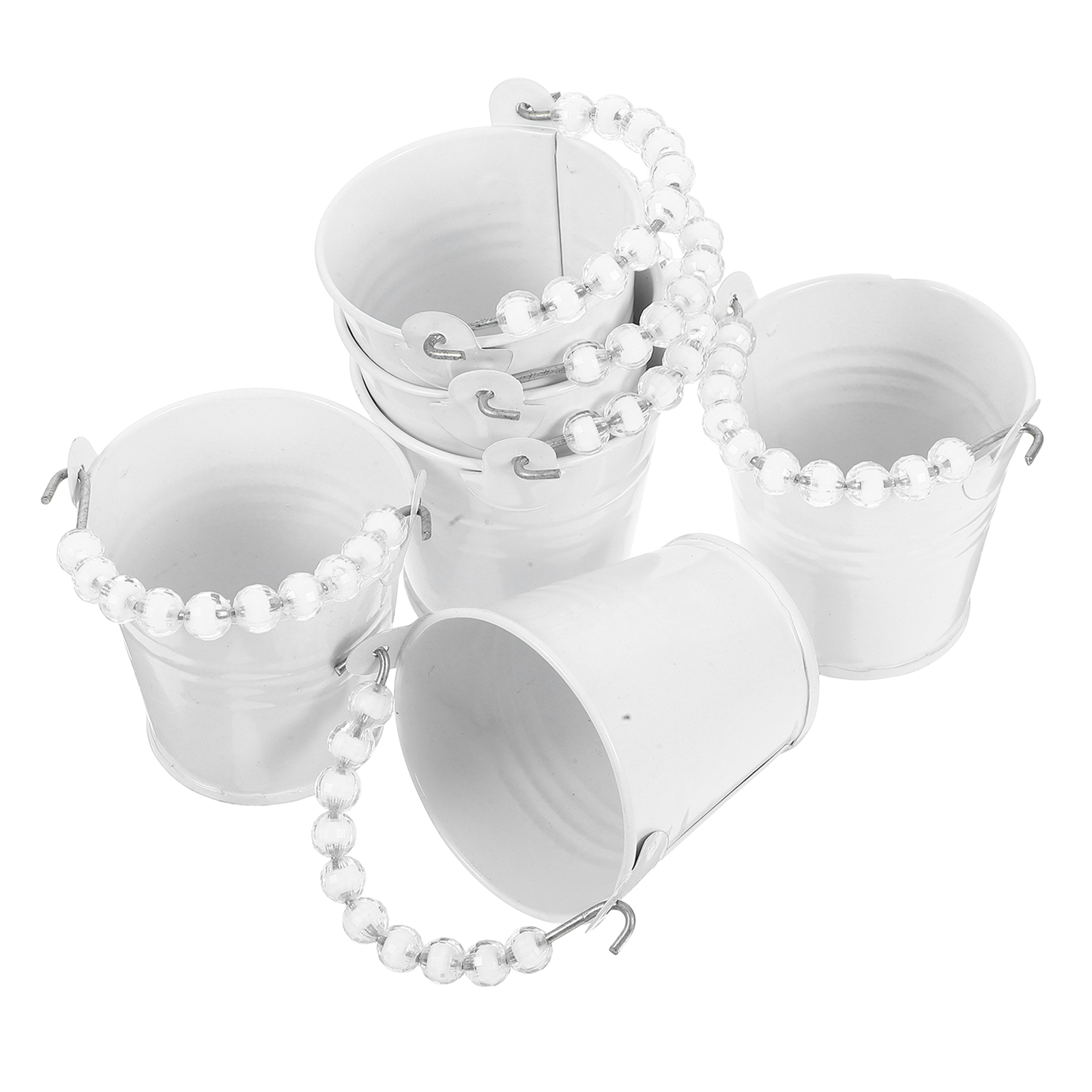 Worgeous 6 Pcs Mini Tin Pails Candy Color Small Iron Bucket - Walmart.com