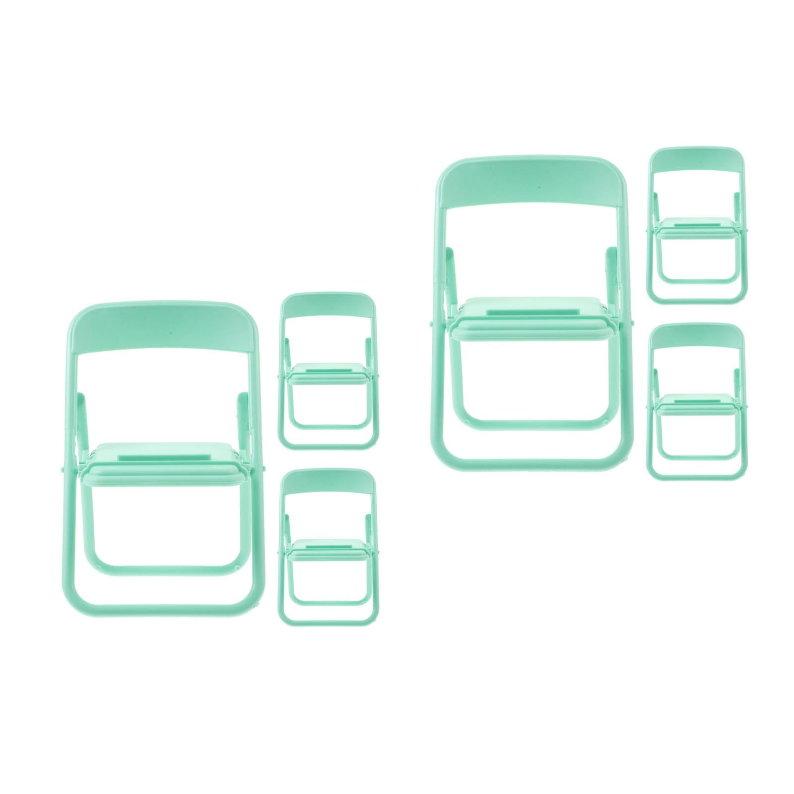 Worgeous 6 Pcs Miniature Folding Chair Crafts Mini House Foldable Chair ...