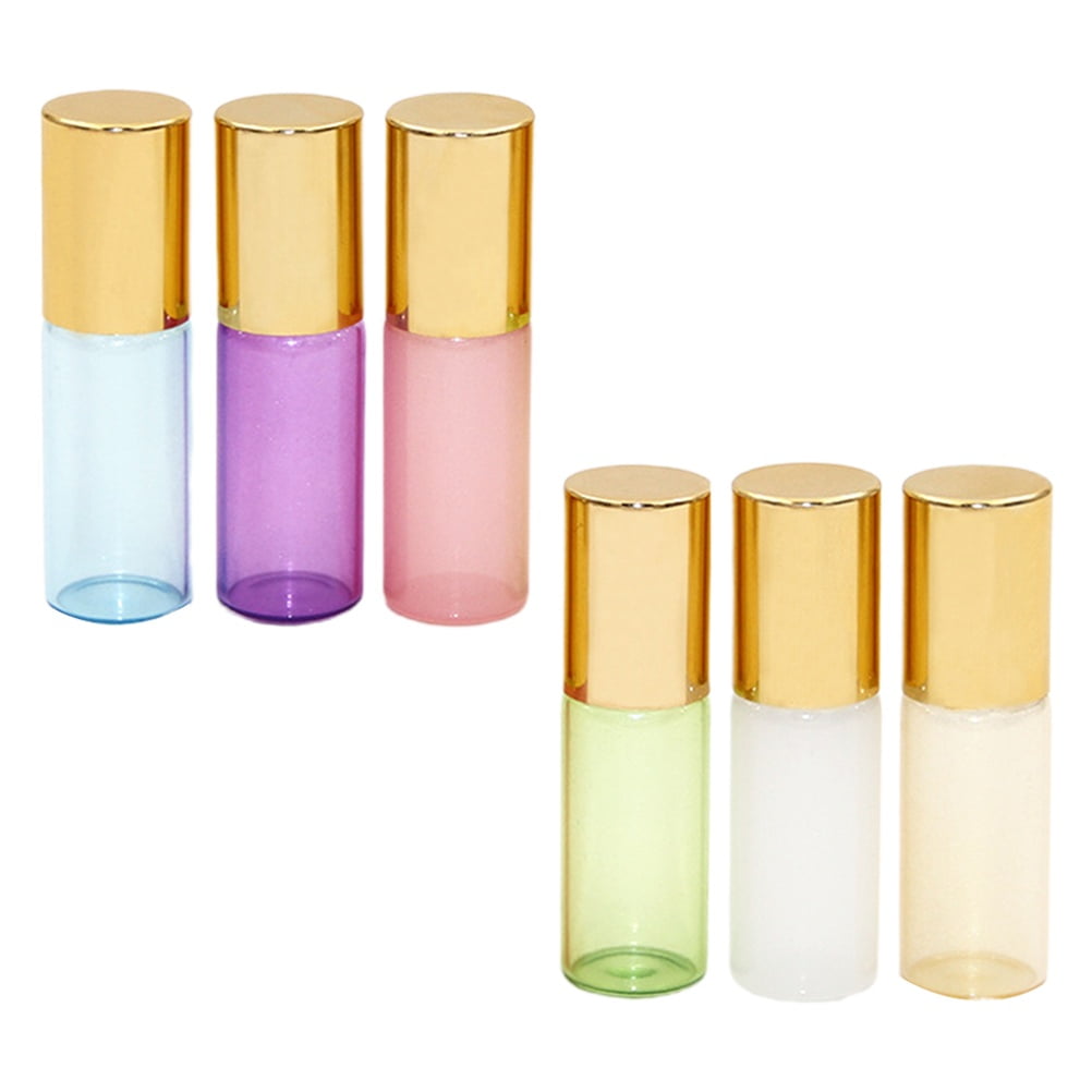 Worgeous 6 Pcs Roller Bottle Colorful Set Essential Oil Formulation ...