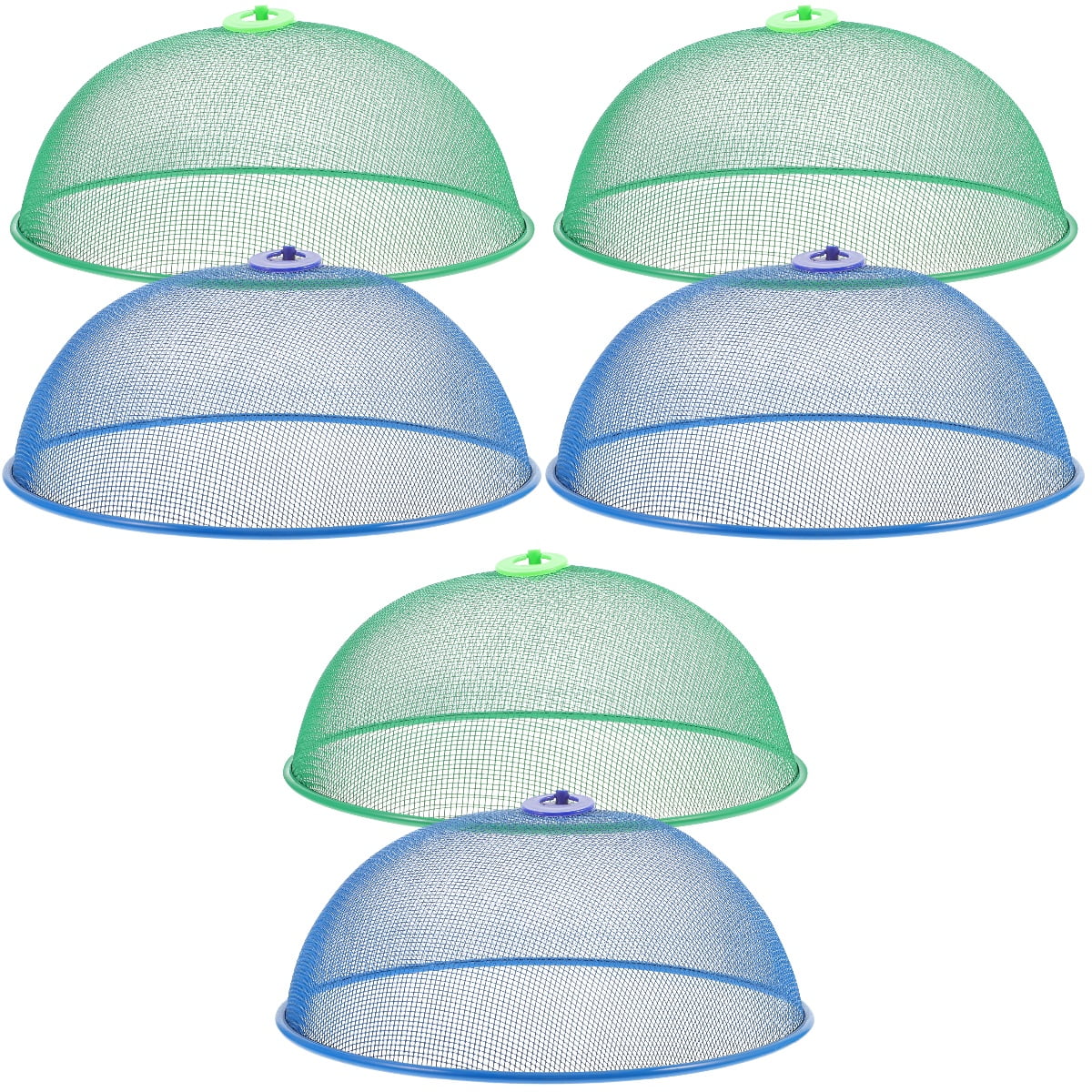 Worgeous 6 Pcs Screen Food Cover Tent Metal Mesh Screen Food Cover Tent ...