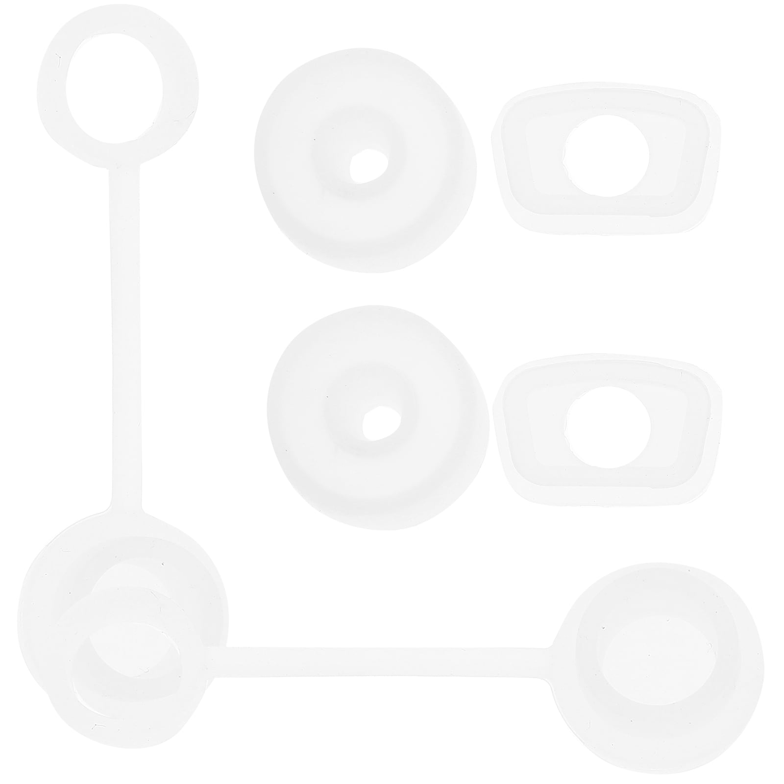 Worgeous Silicone Straw Stoppers White 6-Pcs Set - Walmart.com