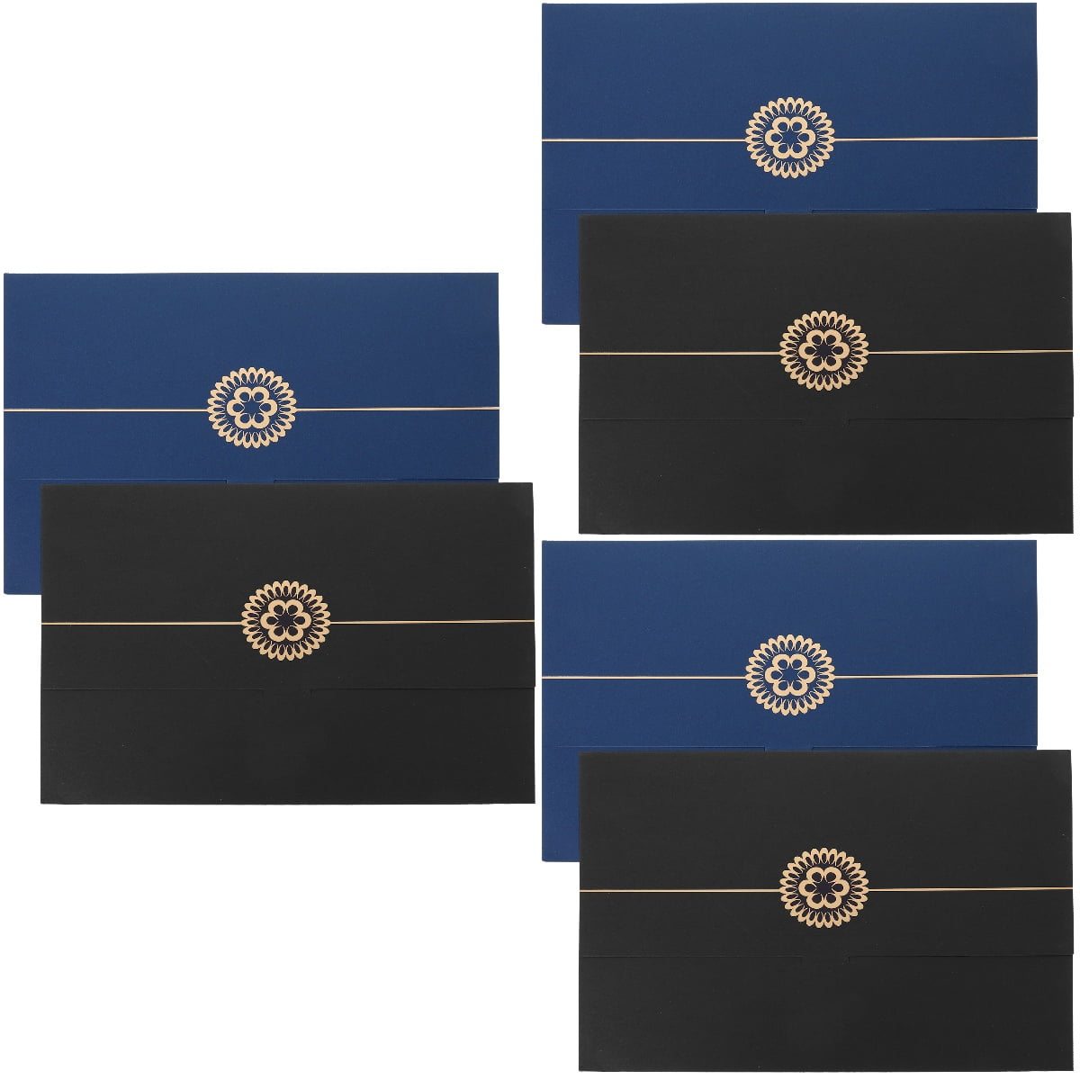 Worgeous 6 Pcs Stamping Pattern Certificate Cover Paper Document Covers ...