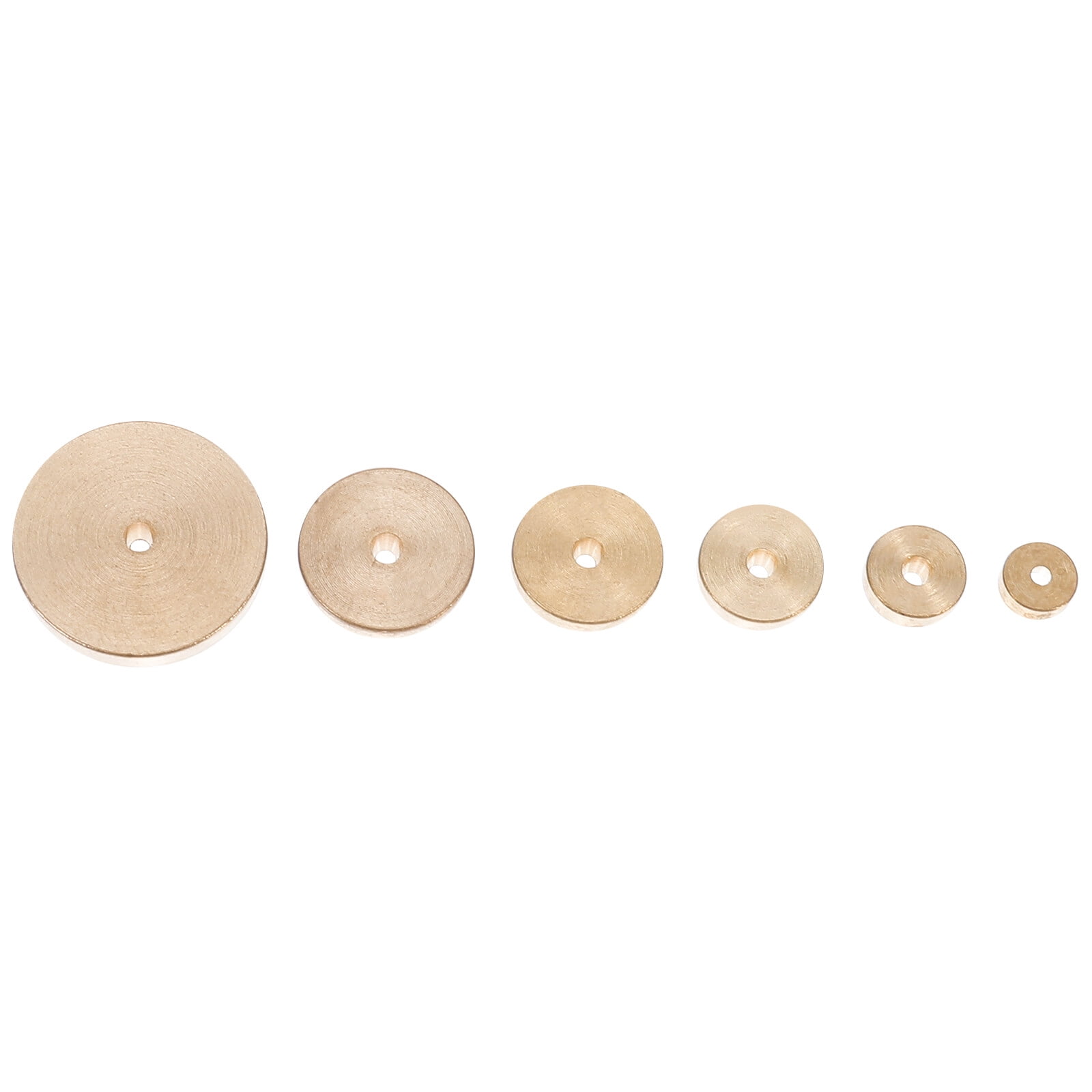 6Pcs Brass Round Margin Gauges Alignment Tools for DIY Leather Craft ...