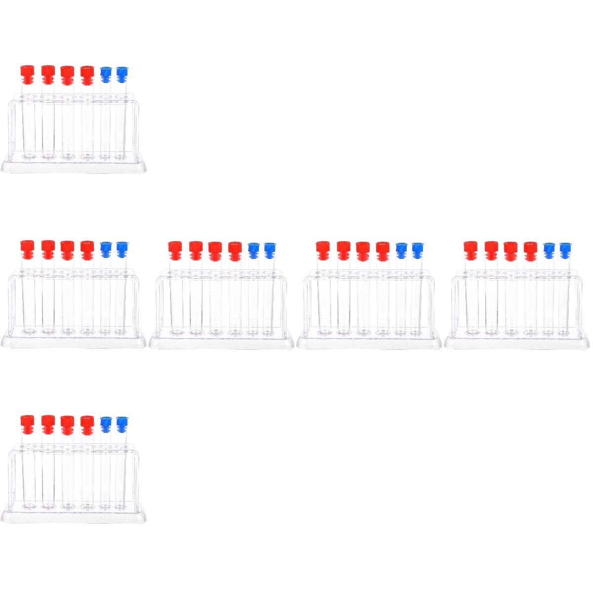 Worgeous 6 Sets Laboratory Test Tube Rack Kit Laboratory Test Tube Set ...