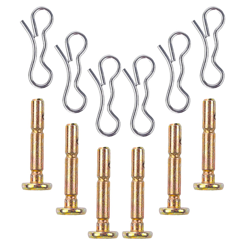 Worgeous 6 Sets Shear Pins and Cotter Pins Replacement Metal Set ...