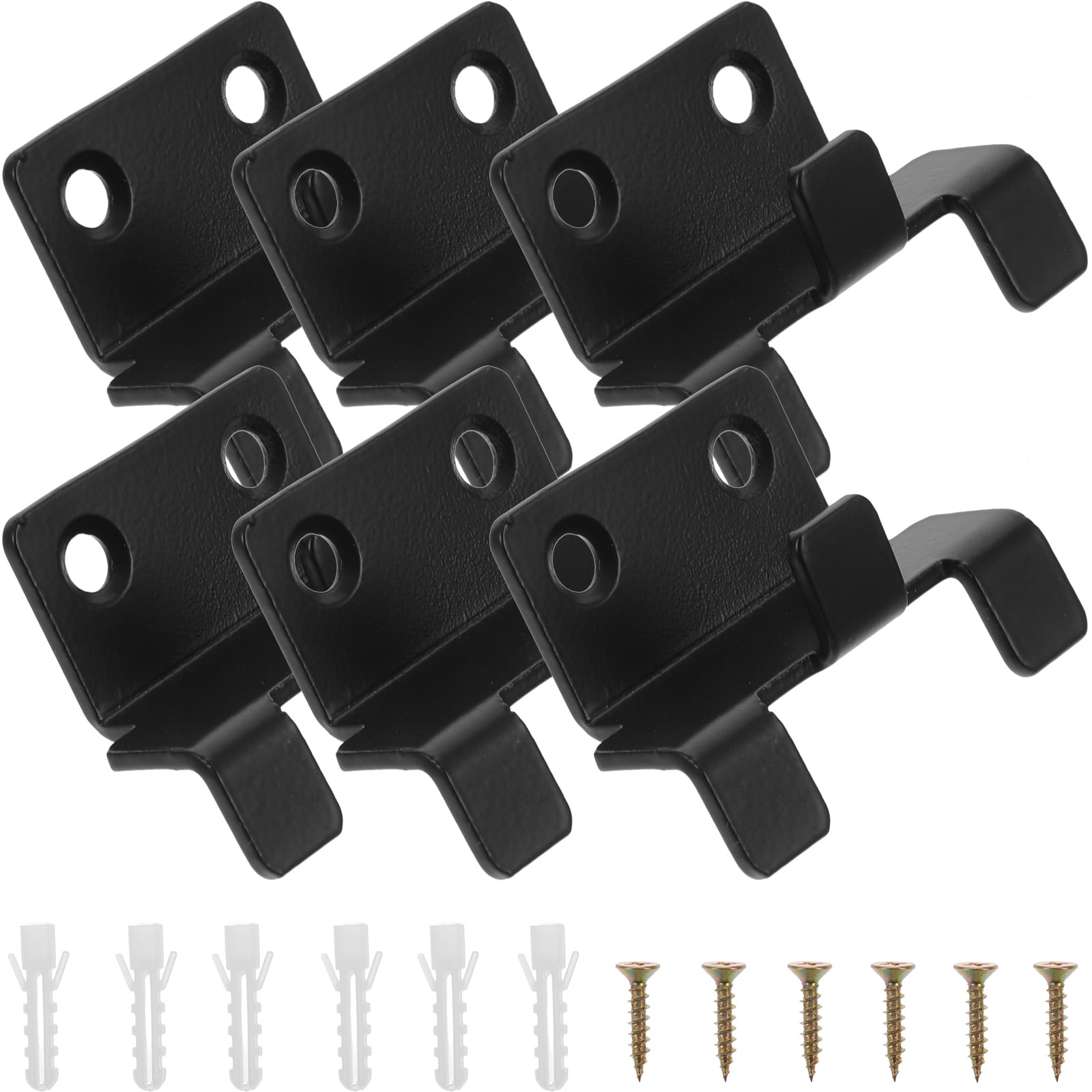 Worgeous 6 Sets Tile Hook Wall Brackets Clip Hangers Heavy Duty Hooks ...