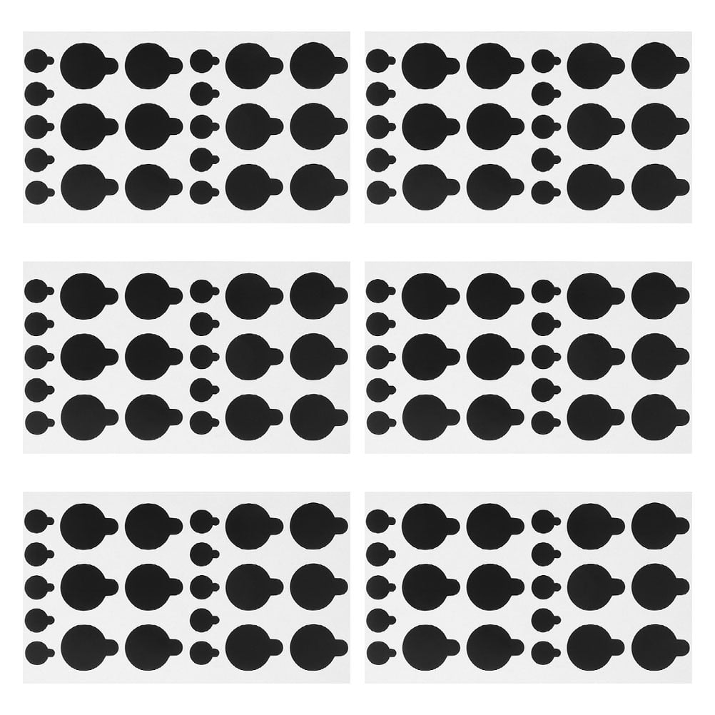 Worgeous 6 Sheets LED Light Shielding Sticker Automatic Square Deadbolt ...