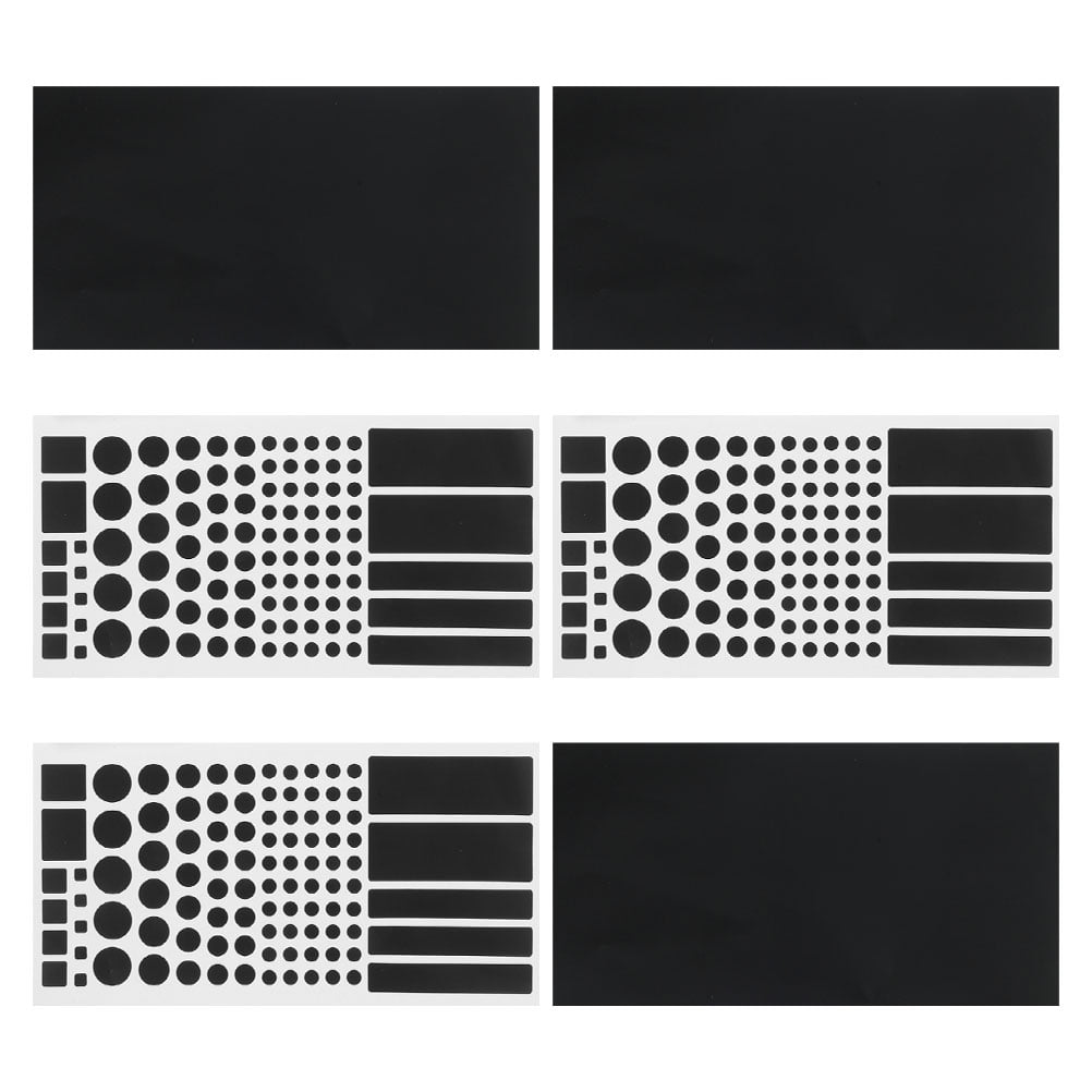 Worgeous 6 Sheets Led Light Blackout Stickers Adjustable Brightness ...