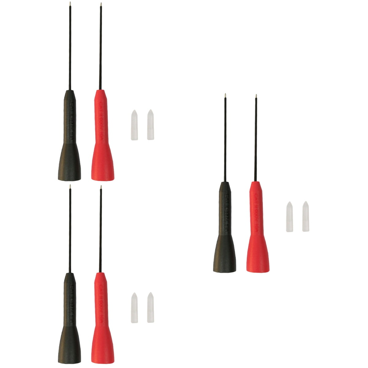 Worgeous 6 pcs 2mm Jack Test Lead Probe Test Needle Multimeter Test ...