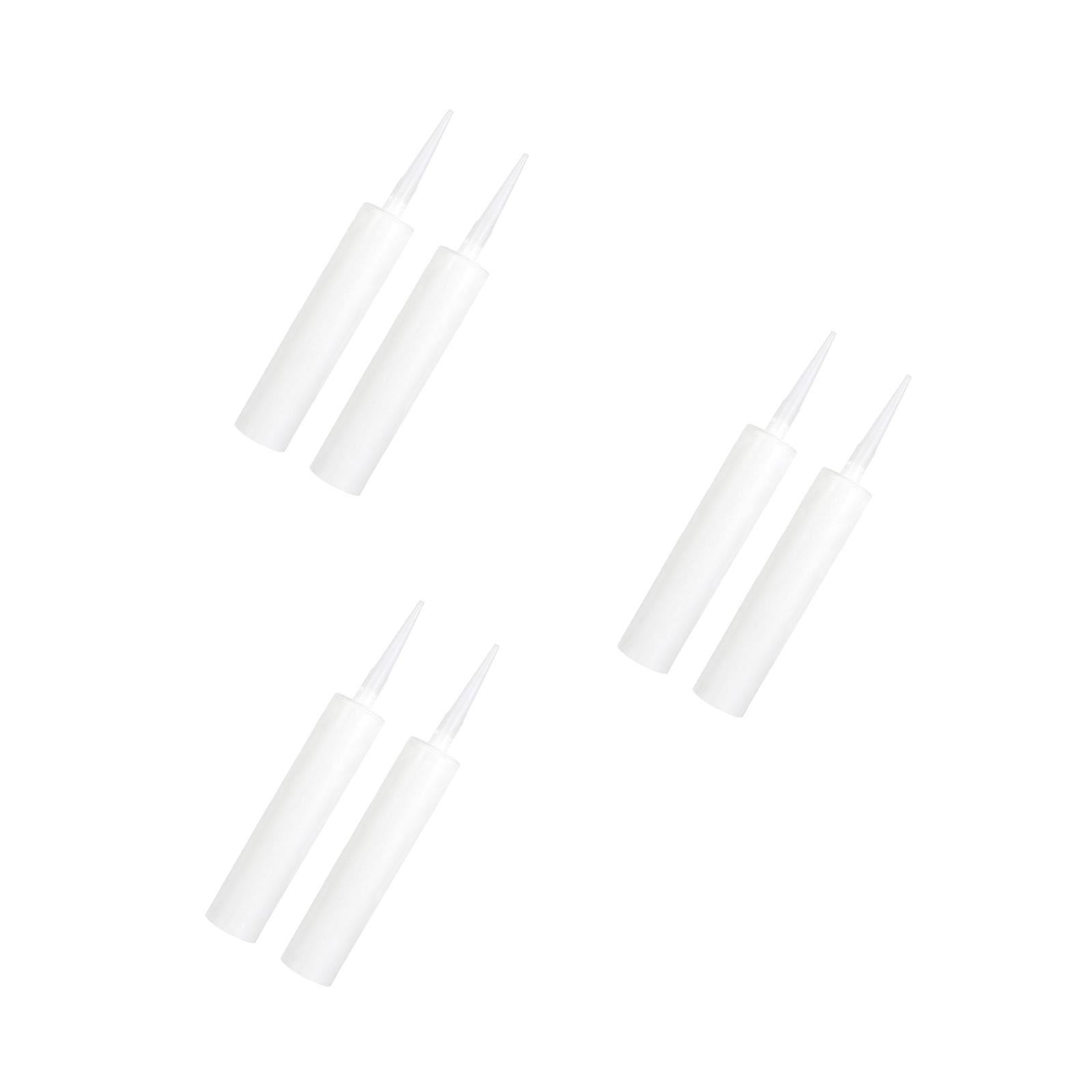Worgeous 6 pcs Empty Caulking Sealant Tube Reusable Plastic Caulk Tubes ...