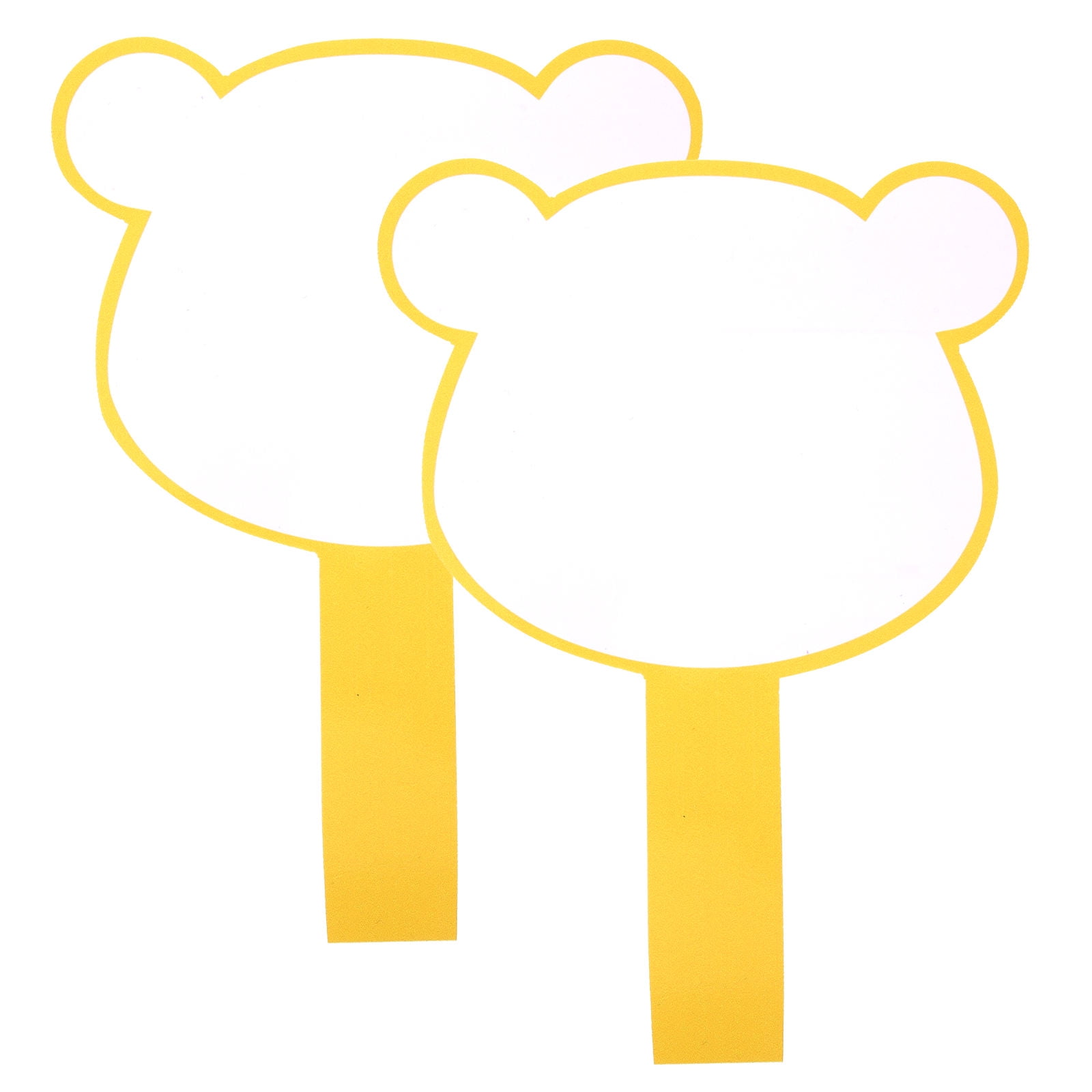 Worgeous 6 pcs Erasable White Boards Judges Score Paddle Handheld ...