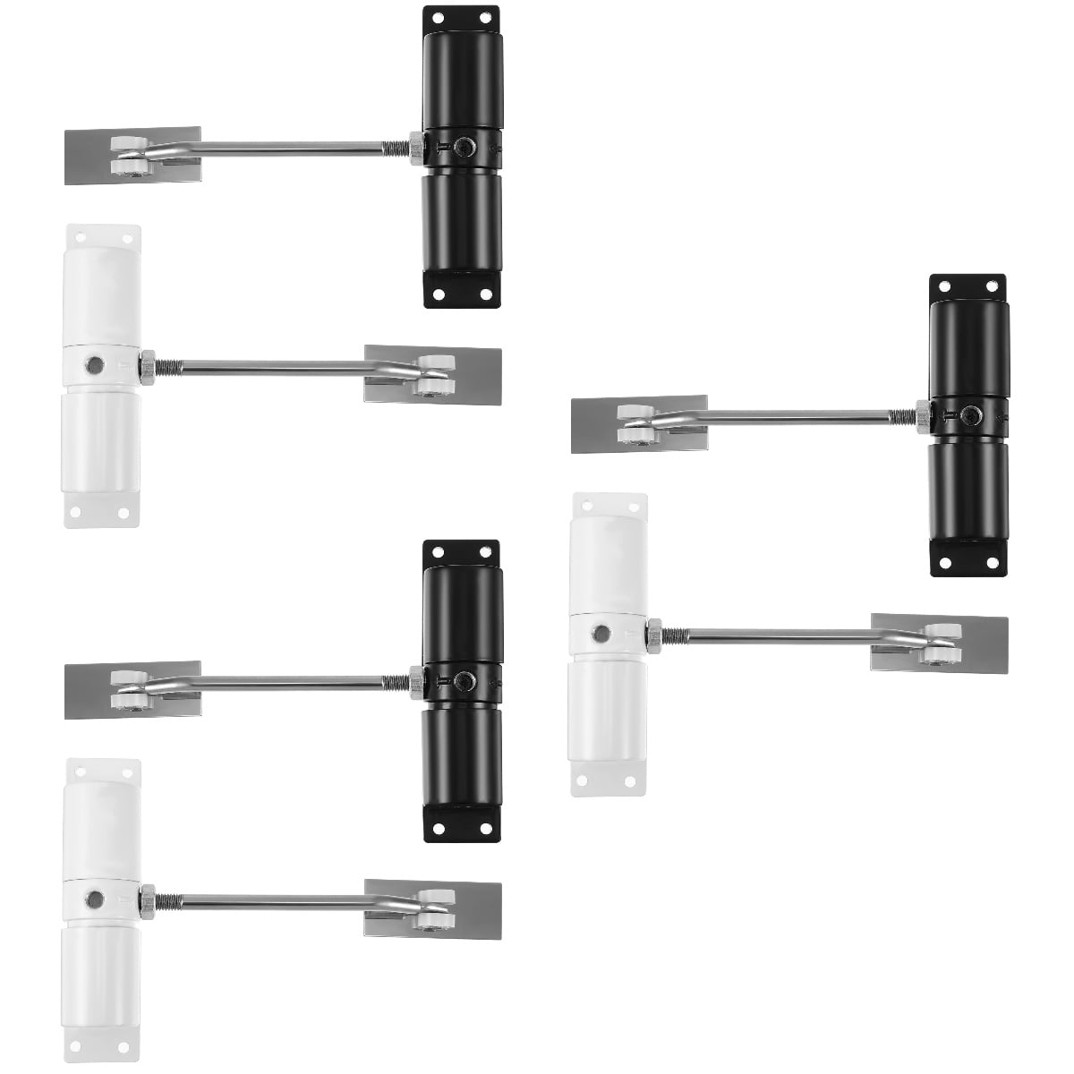 Worgeous 6 pcs Heavy Duty Door Spring Closer Aluminium Alloy Door Self ...