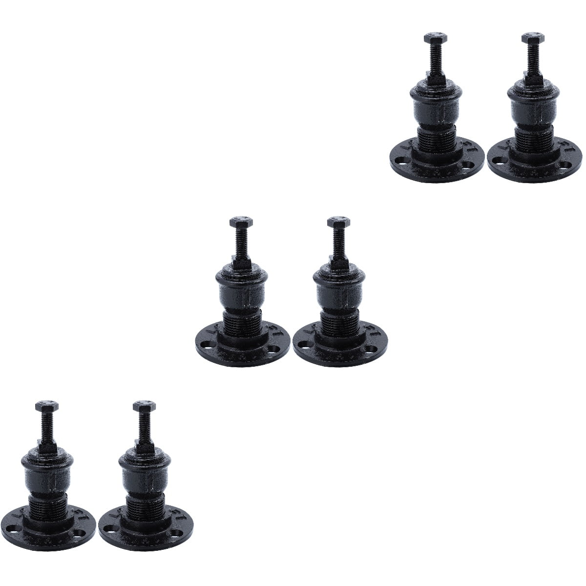 Worgeous 6 pcs Iron Wall Mounted Stair Handrail Bracket Banister Rail ...