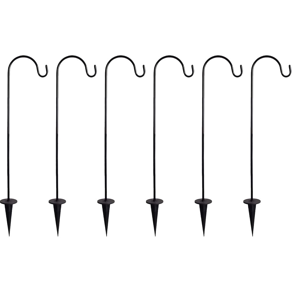 Worgeous 6 pcs Outdoor Shepherds Hook Hanging Shepherds Hook Garden ...