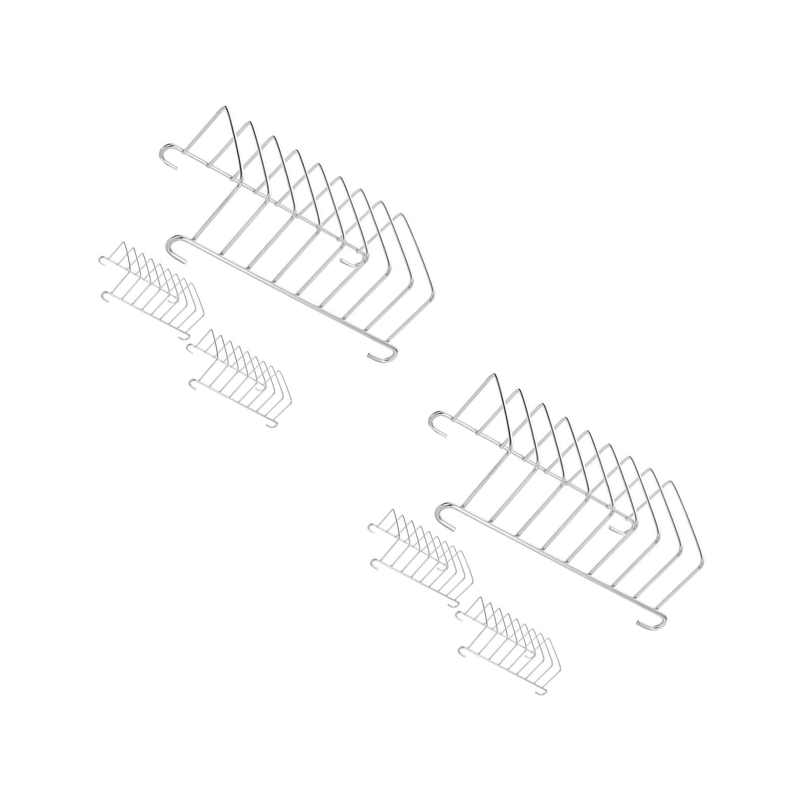 Worgeous 6 pcs Stainless Steel Toast Slice Holder 8 Slot Toast And ...