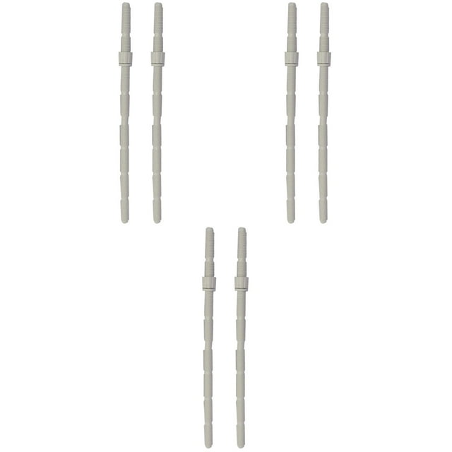 WORGEOUS 6 pcs Toilet Button Rods Replacement Dual Push Toilet Flush ...