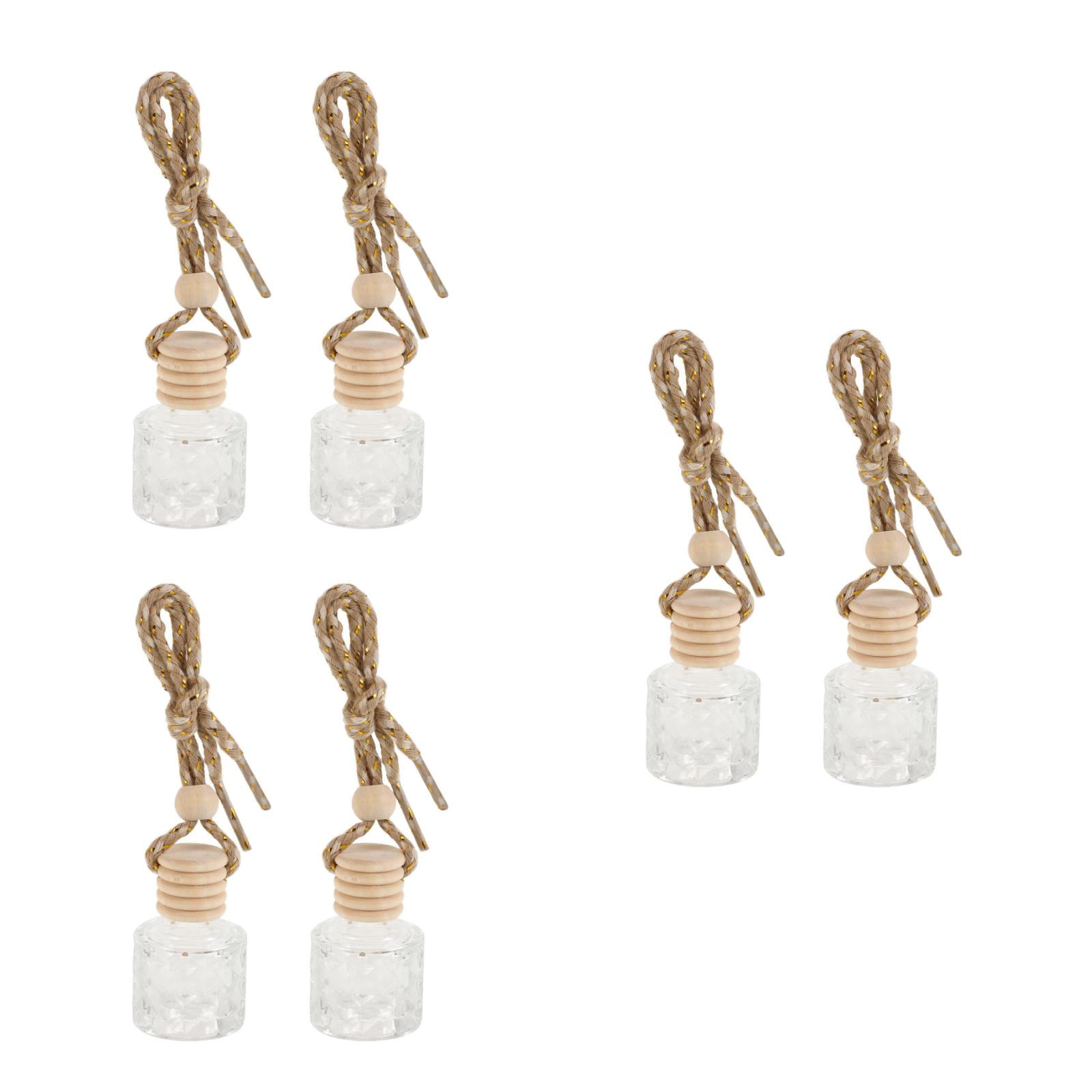 Worgeous 6 pcs Vehicle Air Freshener Hanging Diffuser Bottles Refillable Car Perfume Bottles ...