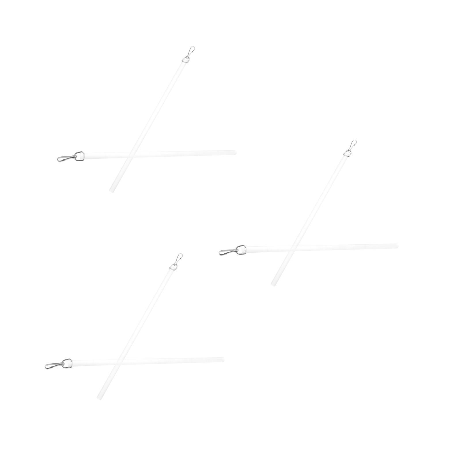 Worgeous 6 pcs Vertical Blind Wand with Hooks, 30cm Curtain Pull Rods ...