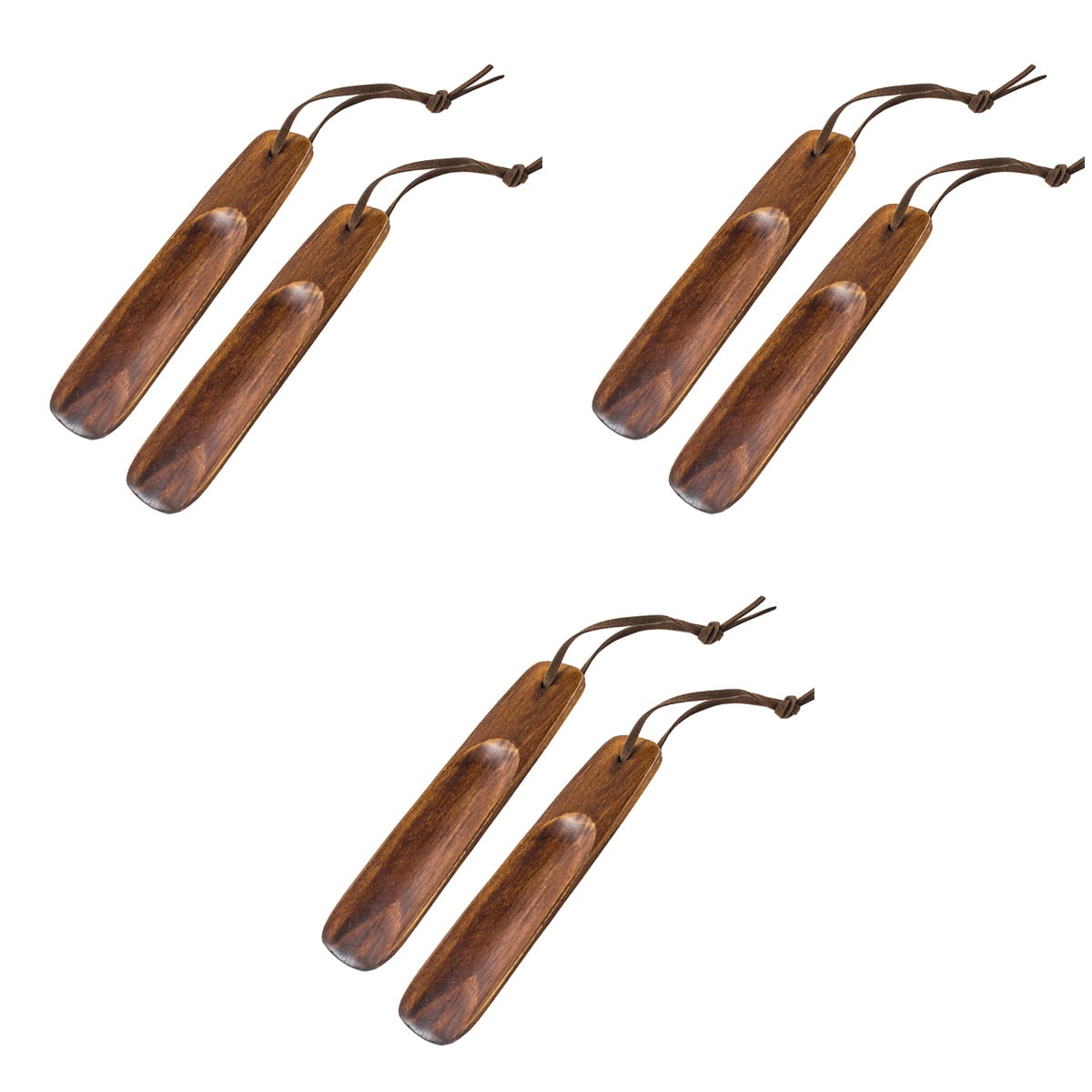 Worgeous 6 pcs Wooden Shoe Lifters Hanging Shoeshorn Portable Shoe ...