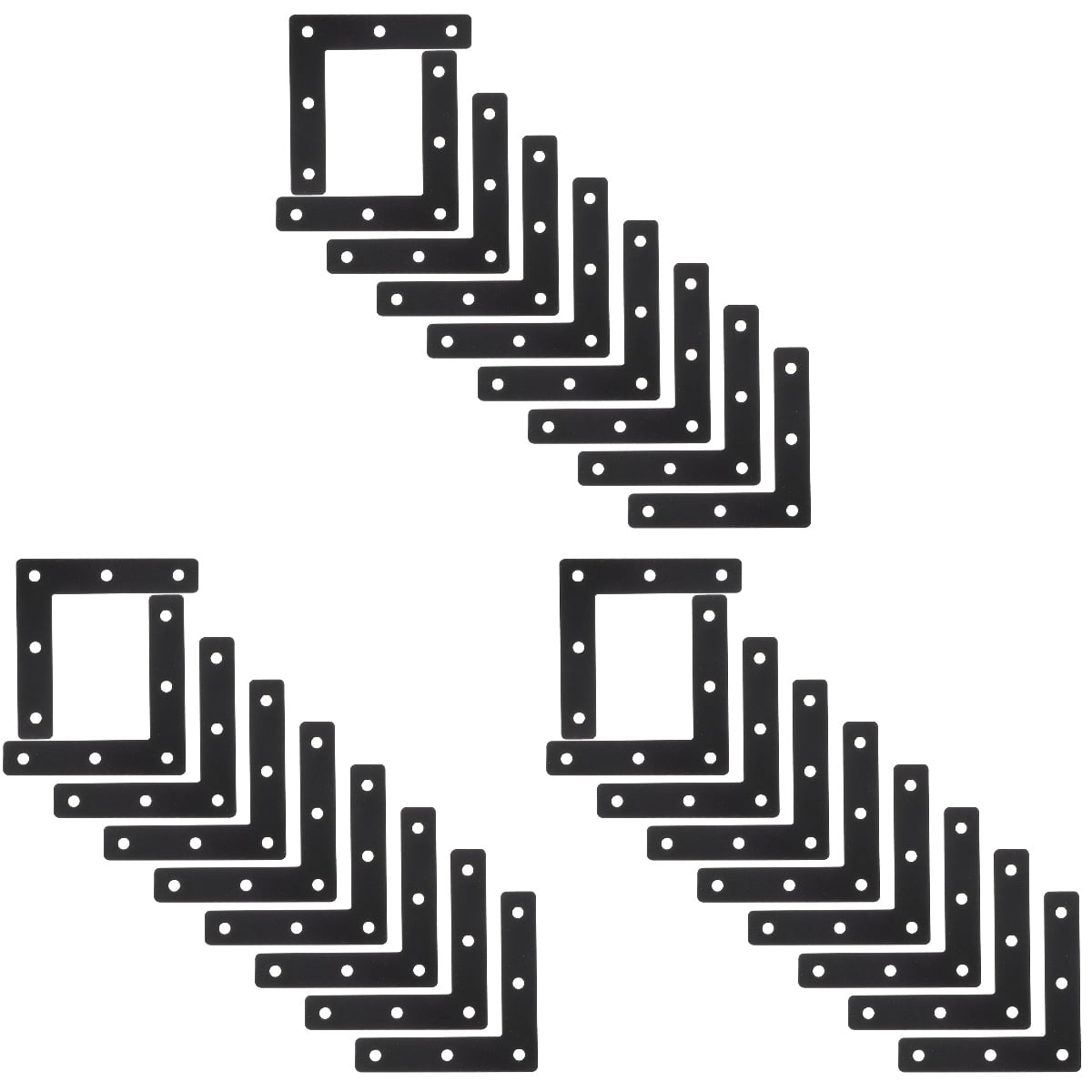 Worgeous 60 Pcs L Brace Flat Corner Braces Right Angle Corner Brackets ...