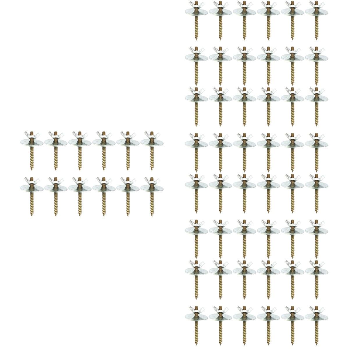 Worgeous 60 Sets of Birdcage Hardware Accessory For Perch Stand Feeder ...