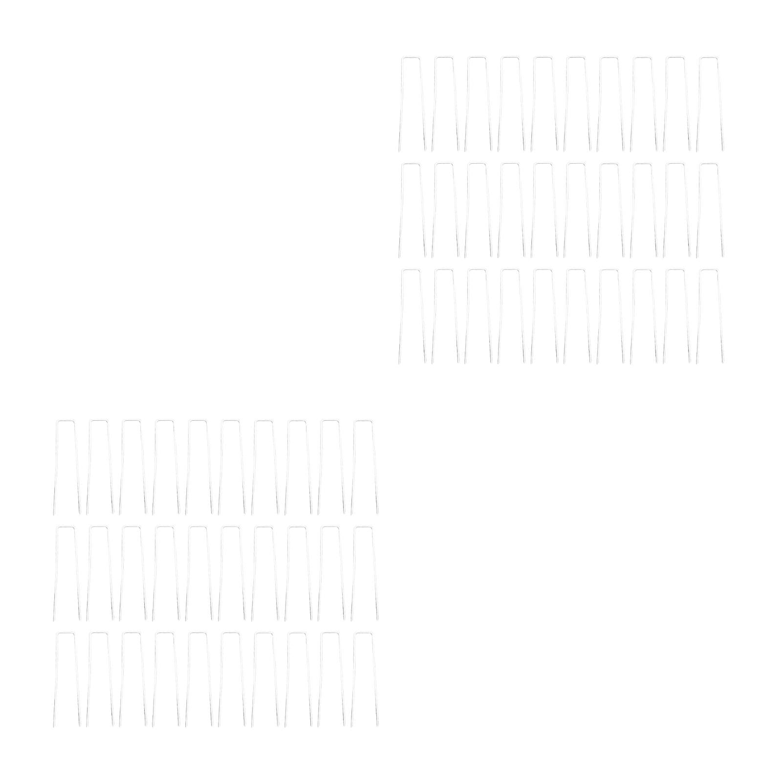 Worgeous 60 pcs Ground Staples Landscaping Staples for Anchoring Fabric ...