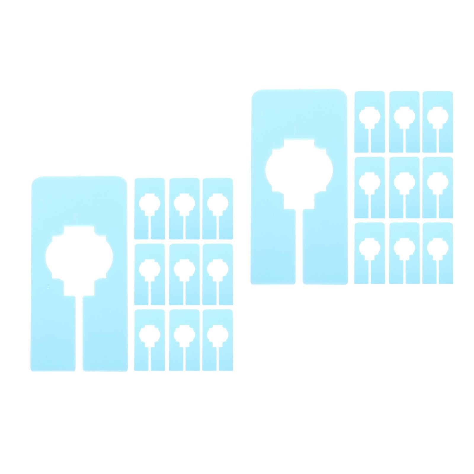 Worgeous 60 pcs Plastic Clothing Rack Divider Closet Size Divider For ...