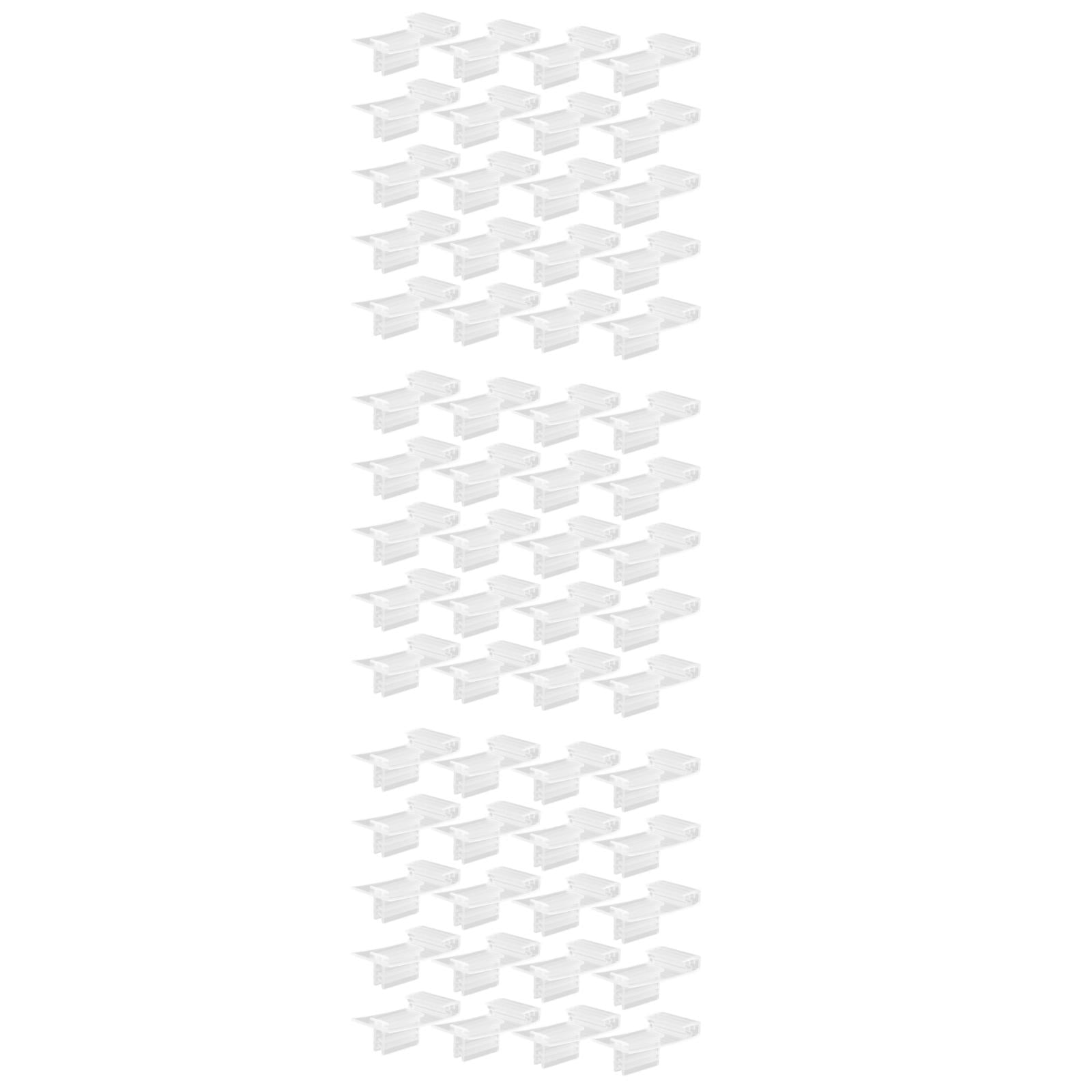 Worgeous 60 pcs Plastic Wire Shelf Label Holder Sign Ticket Holder Easy ...