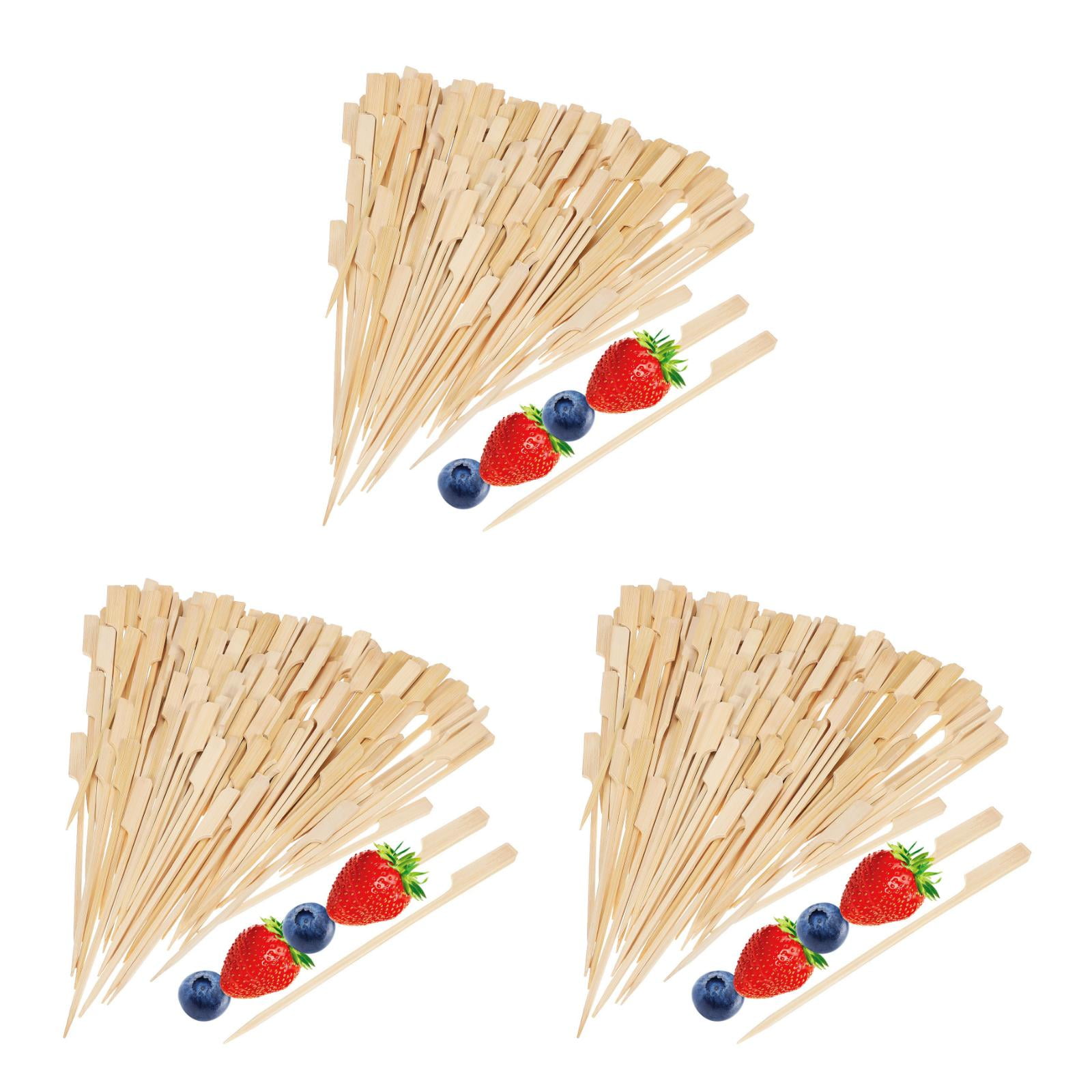 Worgeous 600 Pcs Bamboo Skewers For Grilling Camping Skewers Flat ...