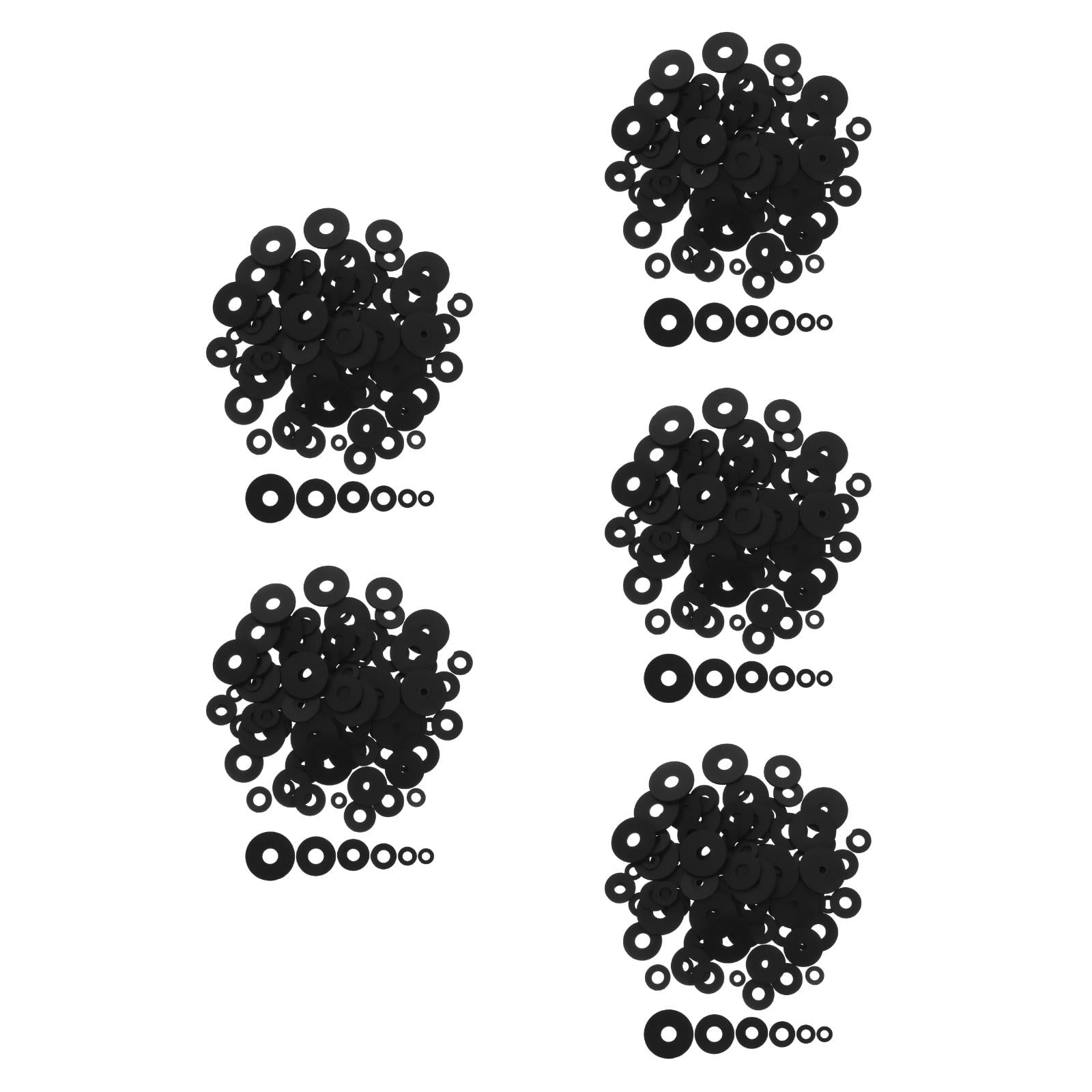 Worgeous 600 pcs Heavy-Duty Rubber Washers Assortment Kit Rubber ...