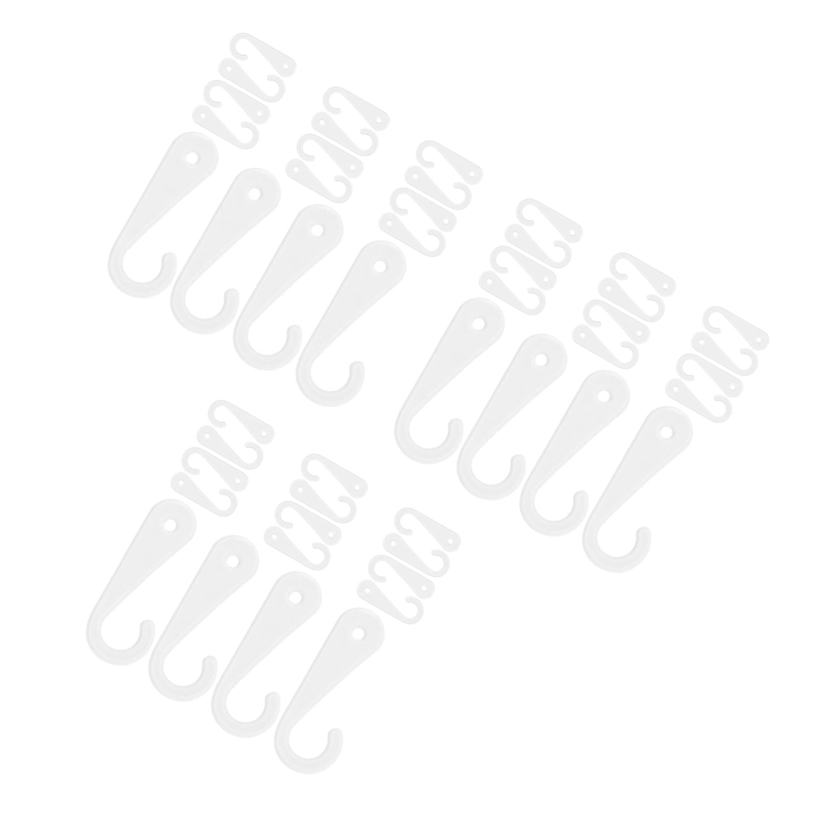 WHAMVOX Raindrops 600 pcs Plastic J Shaped Hooks for Socks Retail ...
