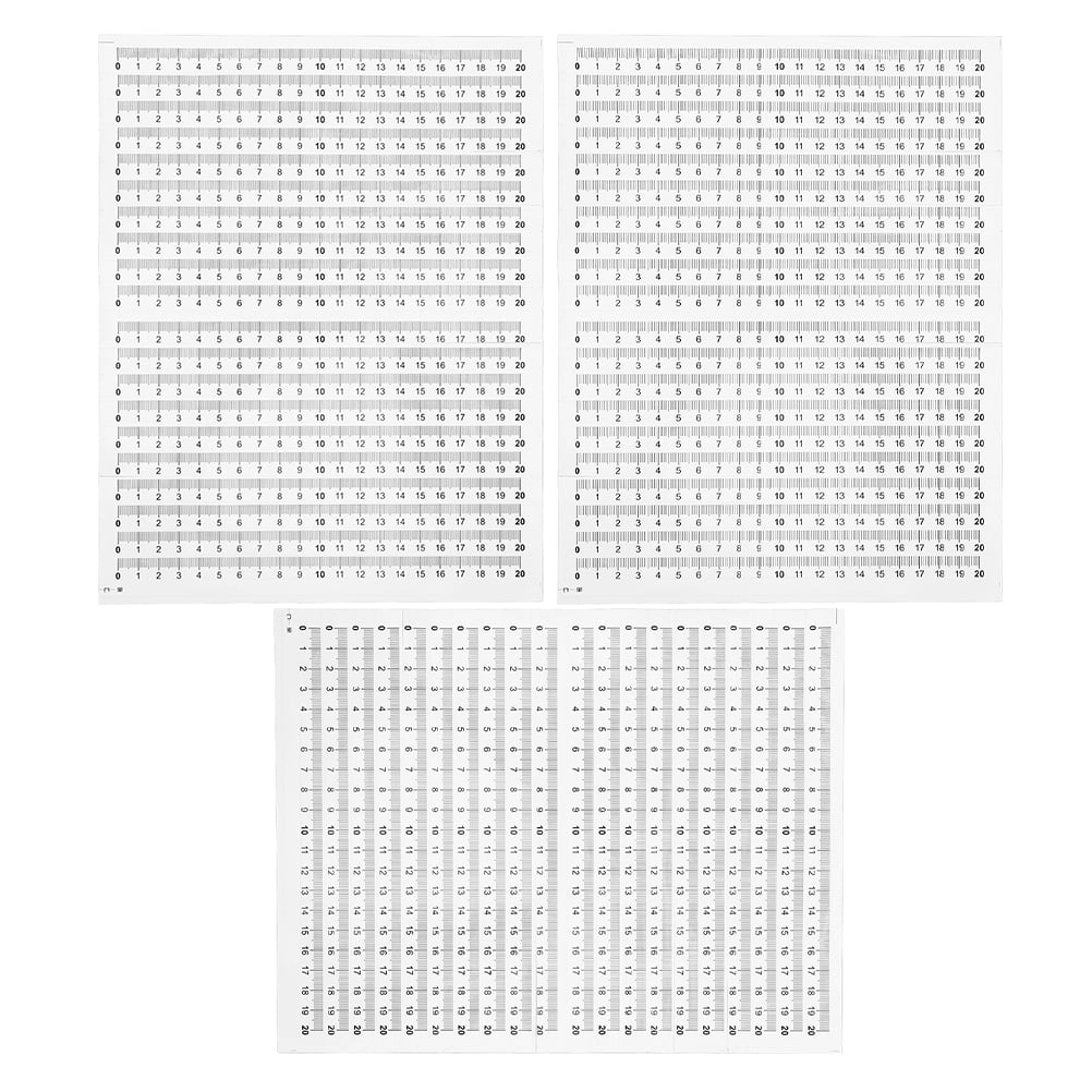 Worgeous 60pcs Adhesive 20CM Ruler Tape for Workbench Sticky Measuring ...