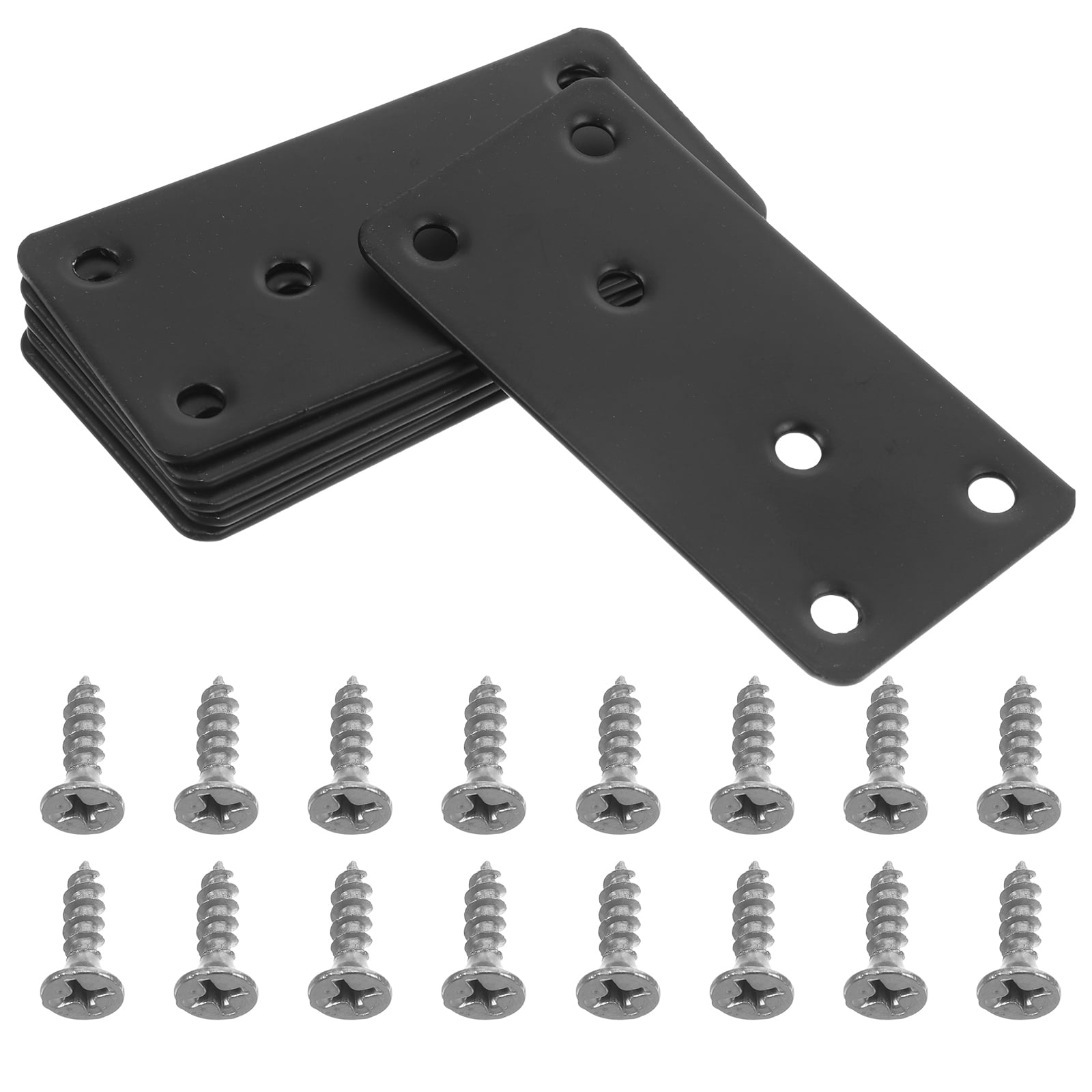 Worgeous 6PCS Flat Mending Plate Metal Bracket Straight Brackets ...