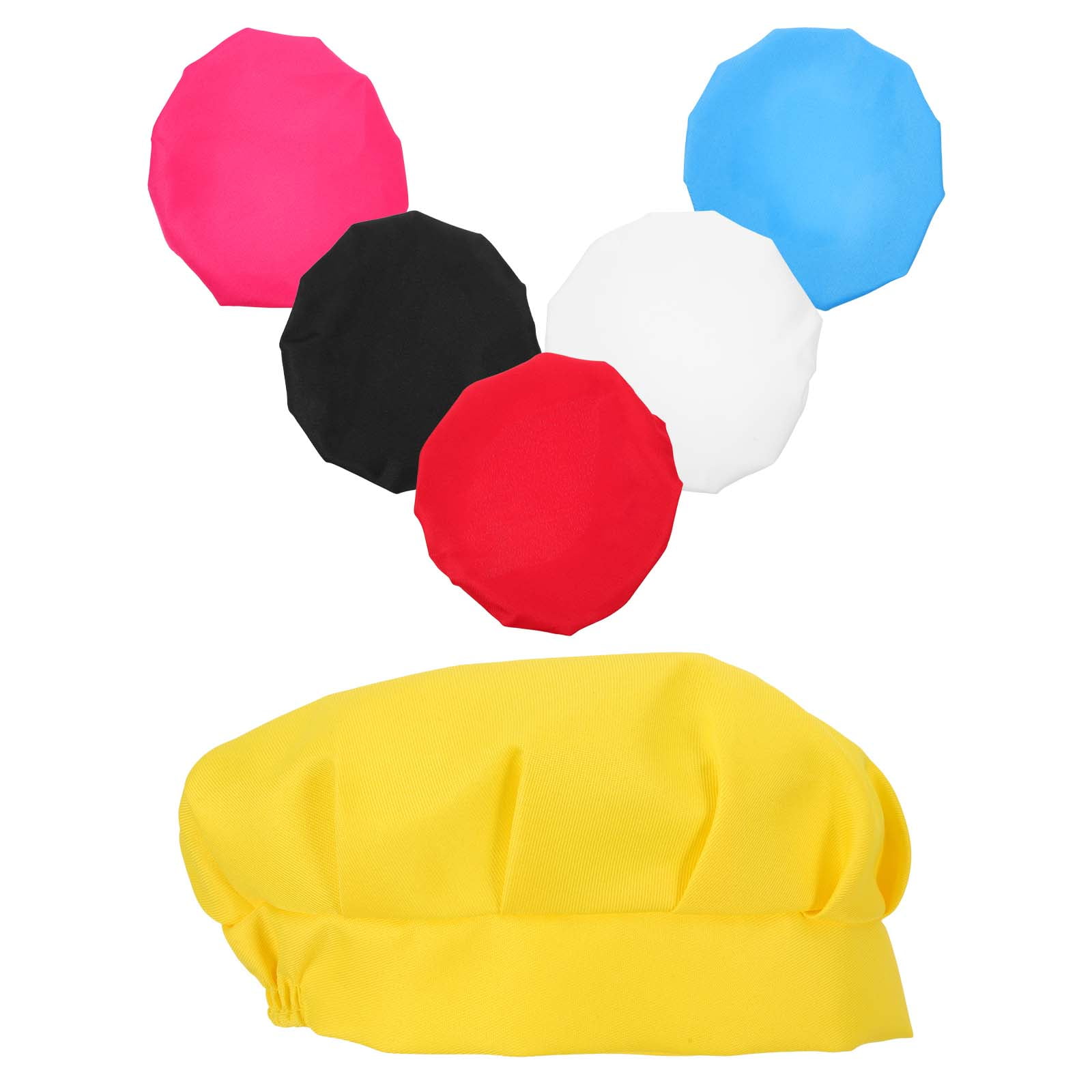 Worgeous Chef Hat Round Brim for Children Daily Life 6Pcs 9.8X8.3in ...